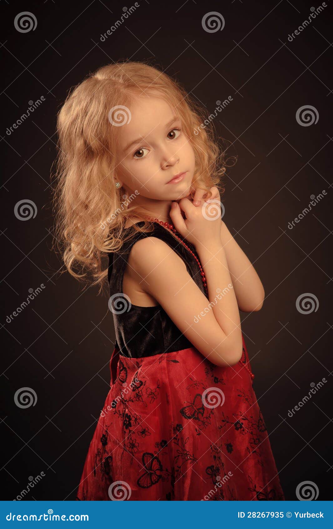 Little calm girl portrait stock image. Image of caucasian - 28267935