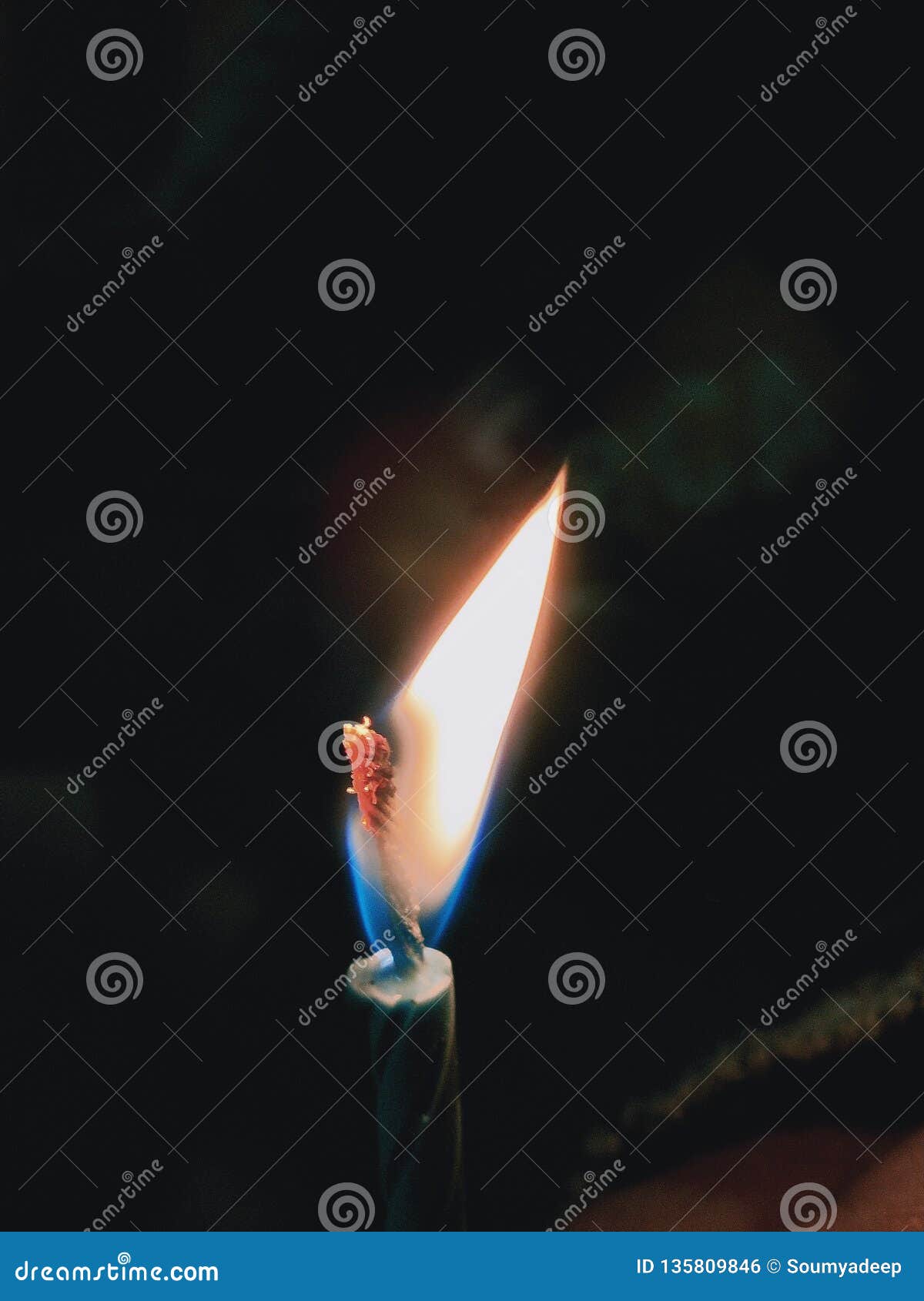 A little candle stock photo. Image of candal, candle - 135809846