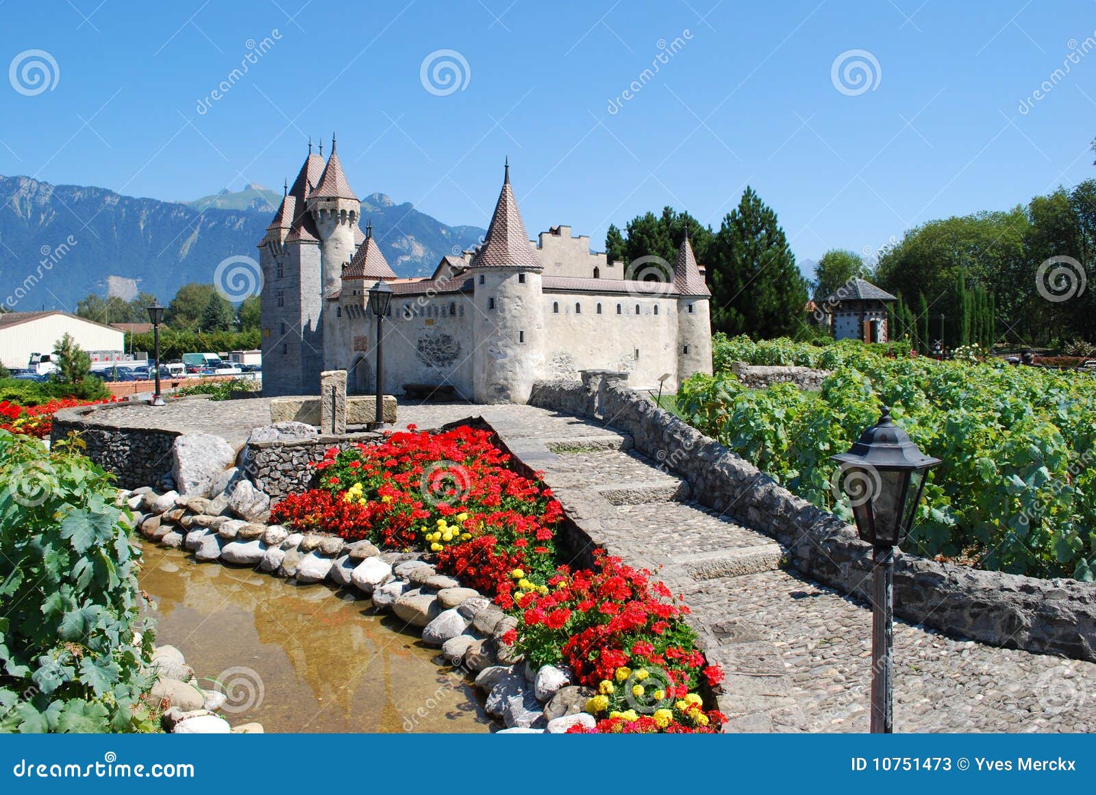 Little castle editorial stock photo. Image of flowers - 10751473