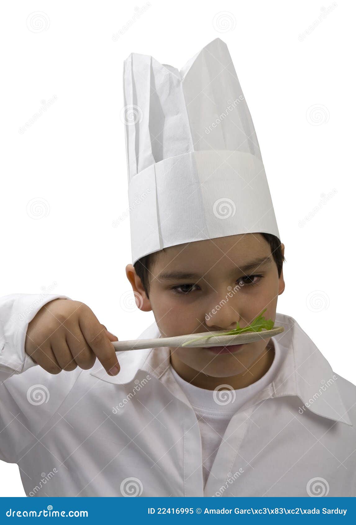 Little chef stock image. Image of isolated, happy, cheerful - 22416995