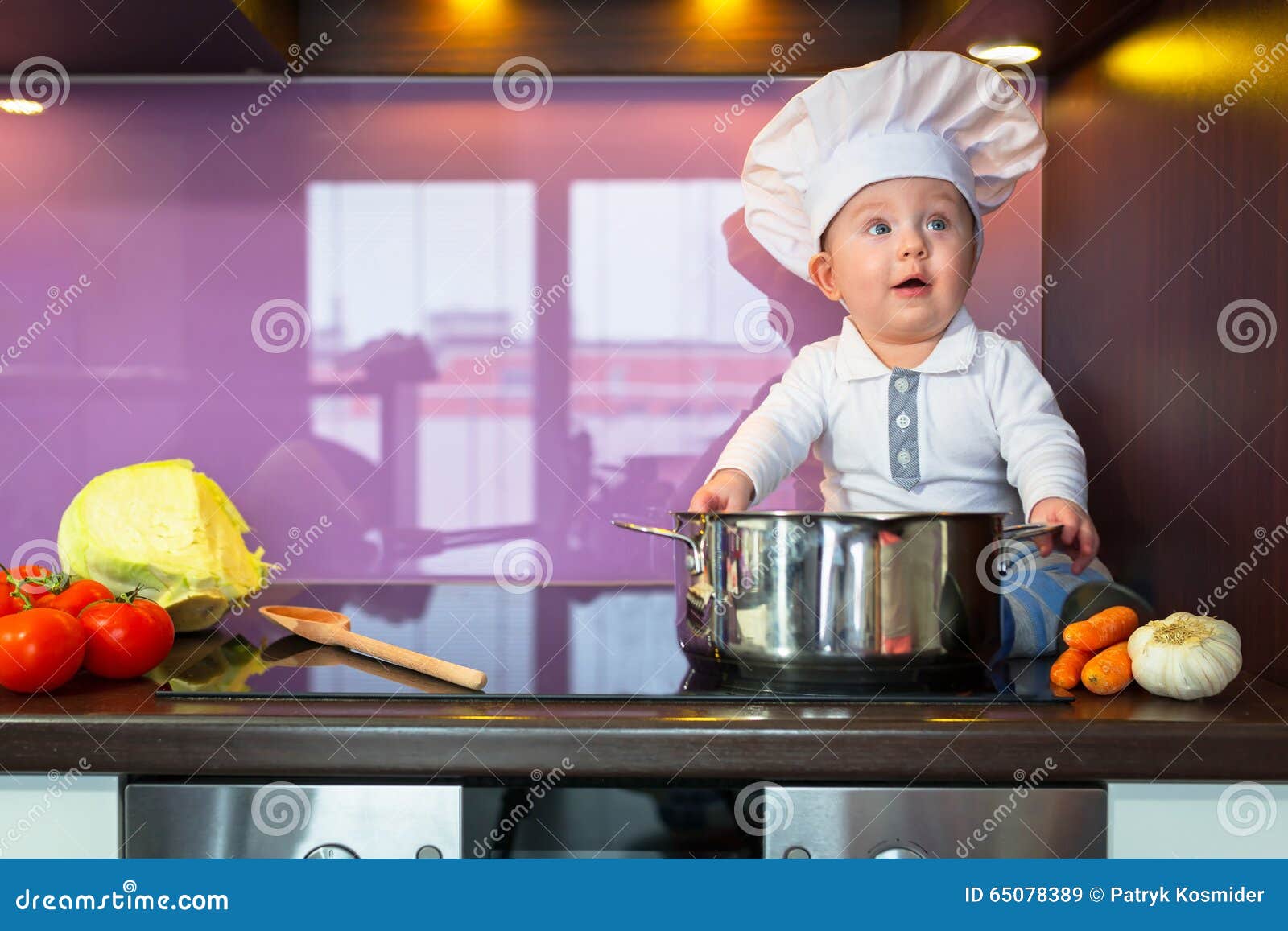 Little Chef Cooking in the Kitchen Stock Image - Image of masterchef ...