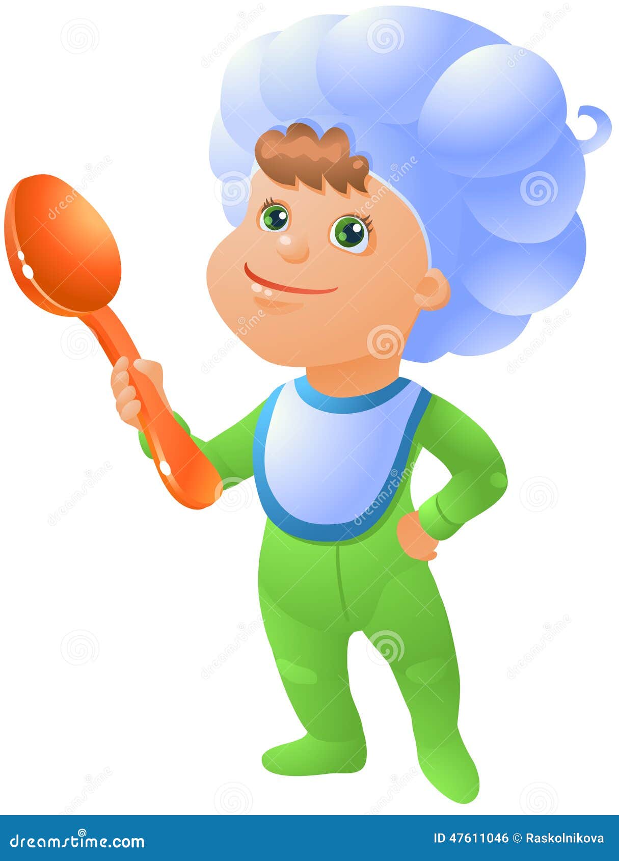 Little chef stock vector. Illustration of drawing, cook - 47611046