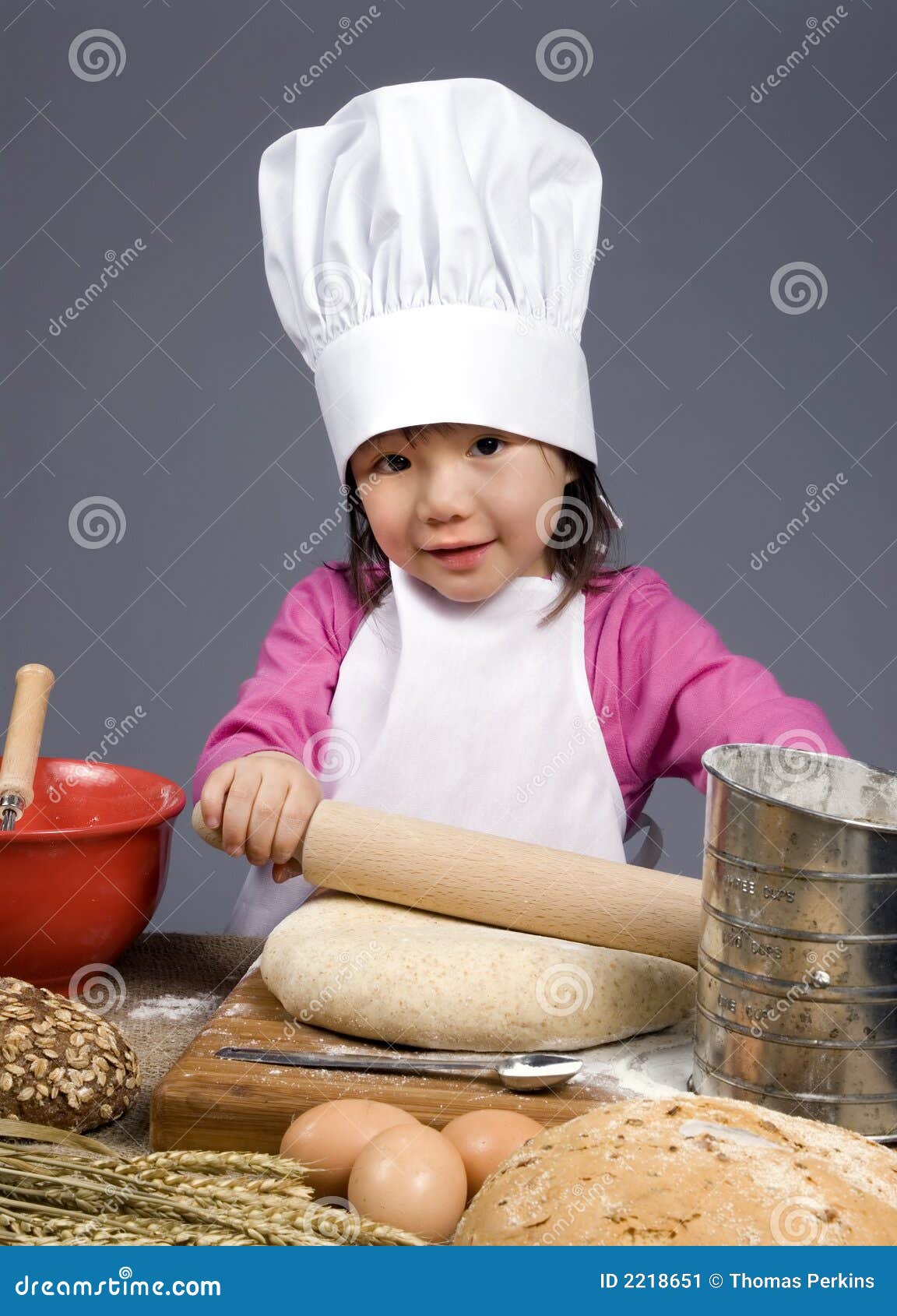 Little Chefs 016 stock image. Image of feminine, kids - 2218651