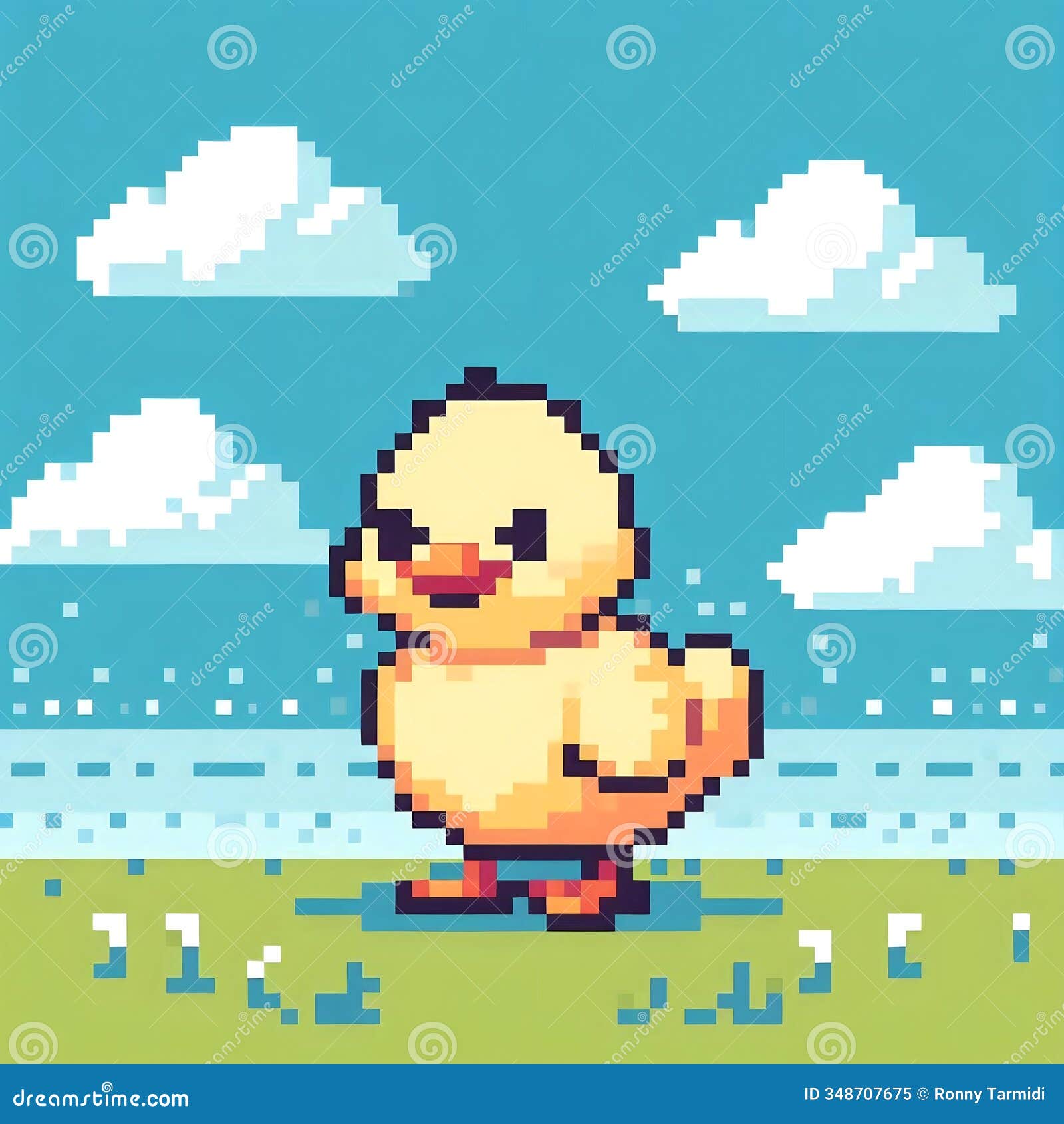 Little chicks,pixel art stock illustration. Illustration of sketch ...