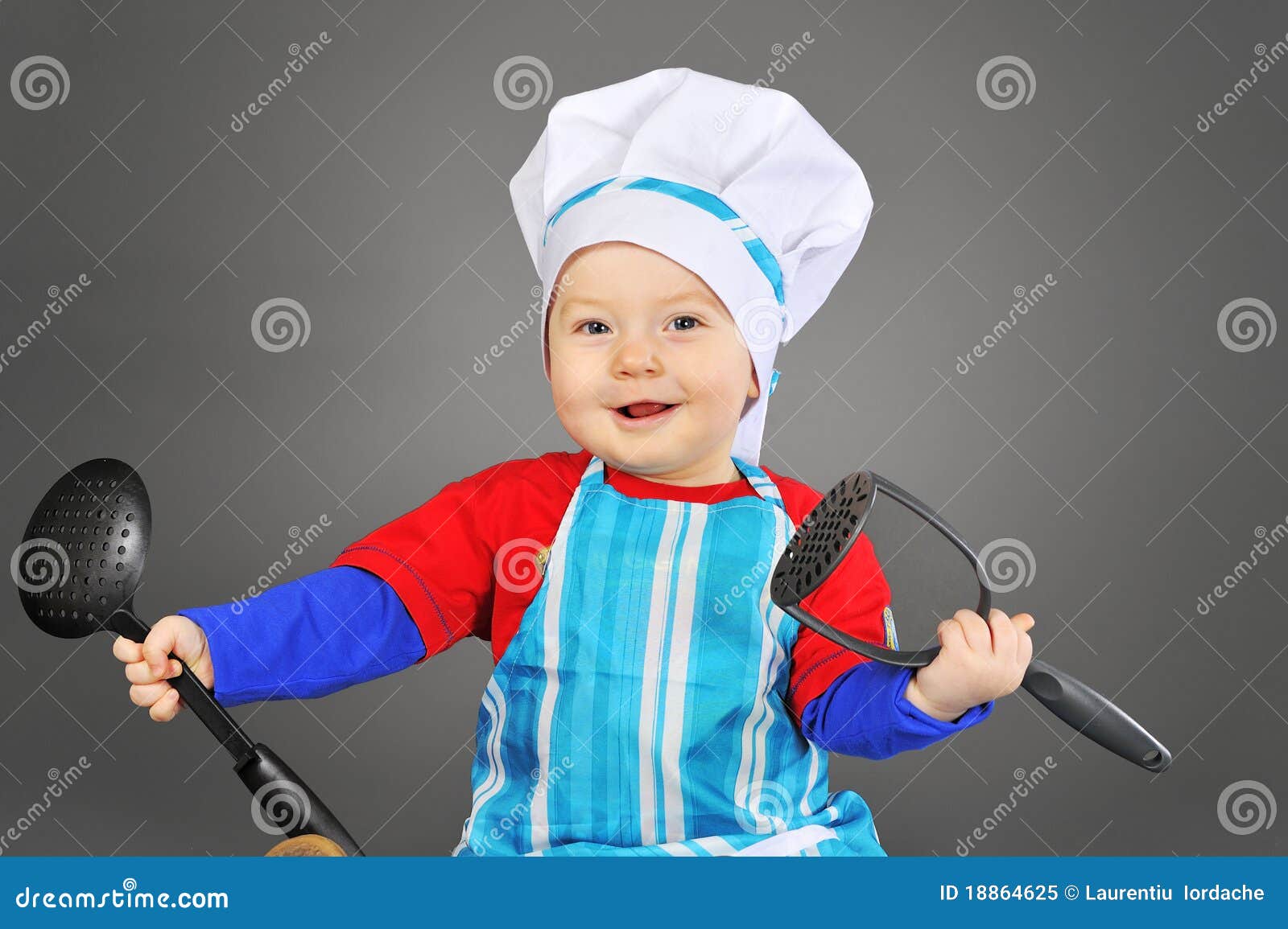 Little chief-cooker stock image. Image of cooking, male - 18864625