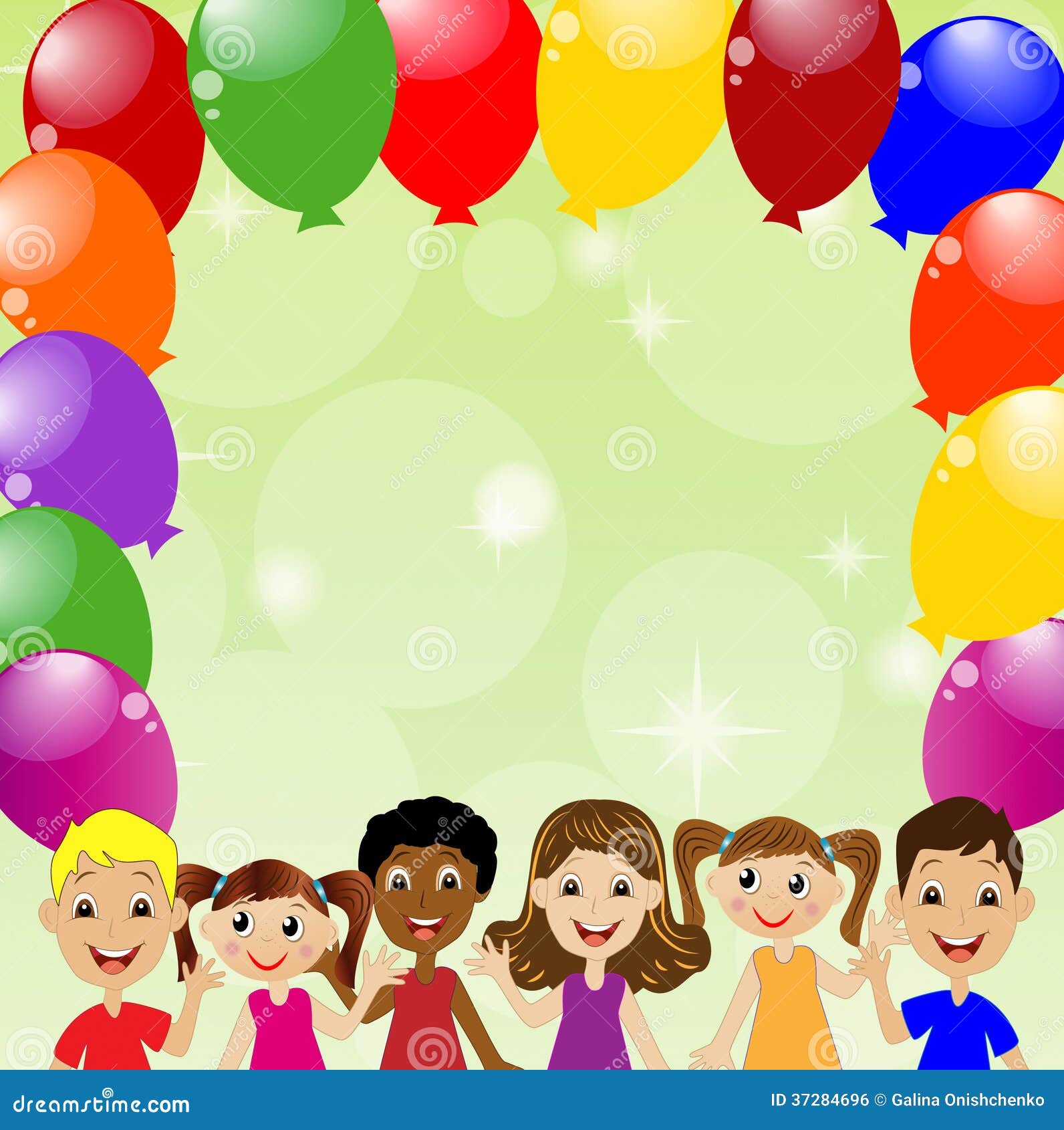 Little Child And Background For Design Vector Illustration ...