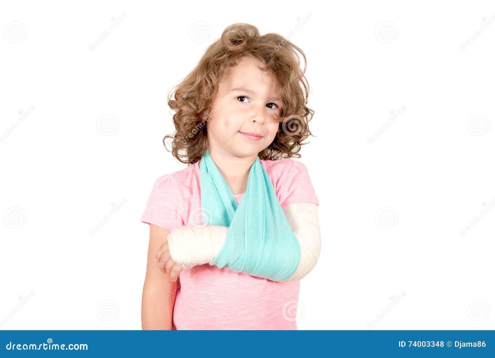 Little Child with Broken Hand Stock Photo - Image of emergency, child ...