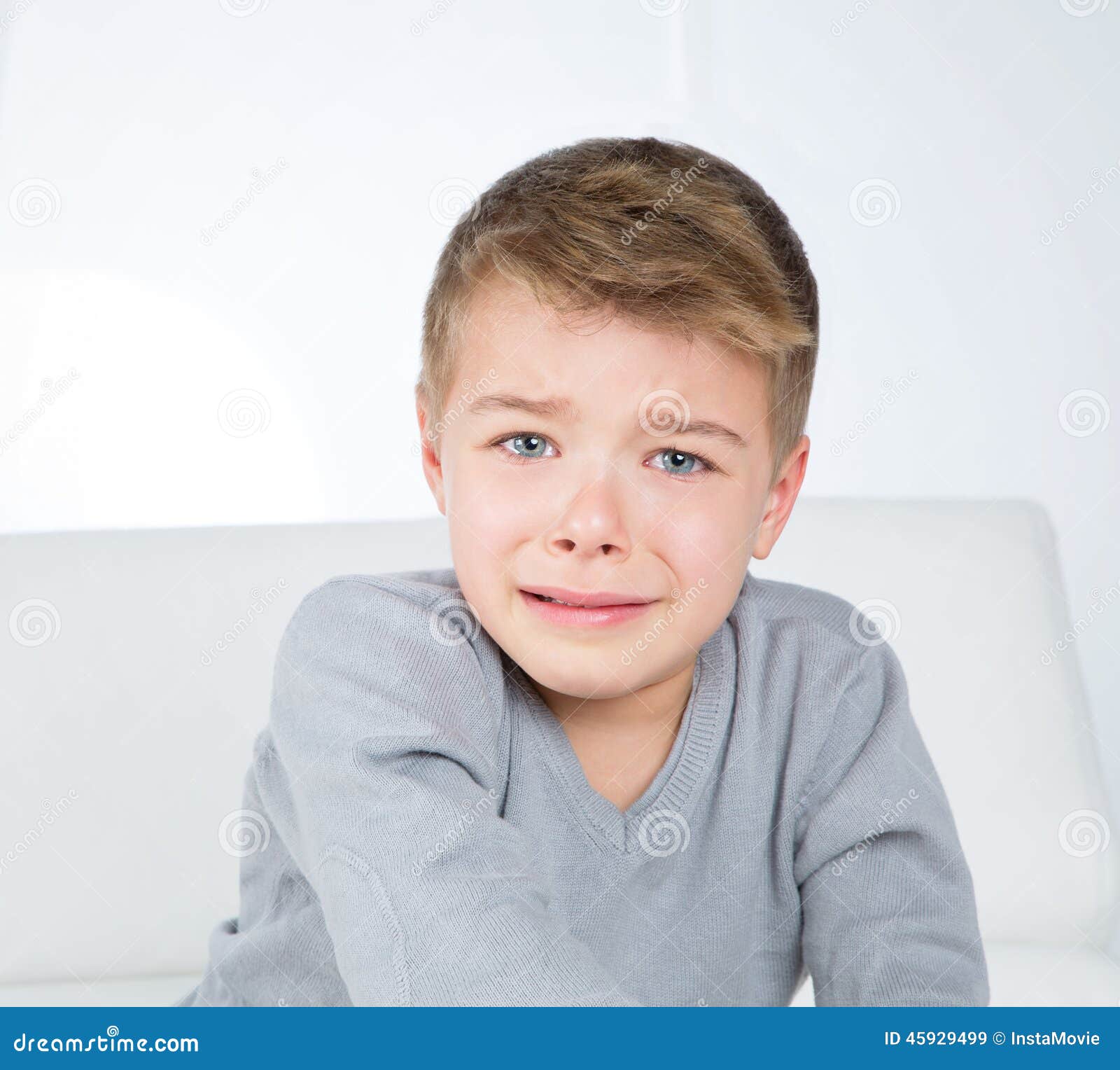 Little child crying stock image. Image of crying, melancholy - 45929499