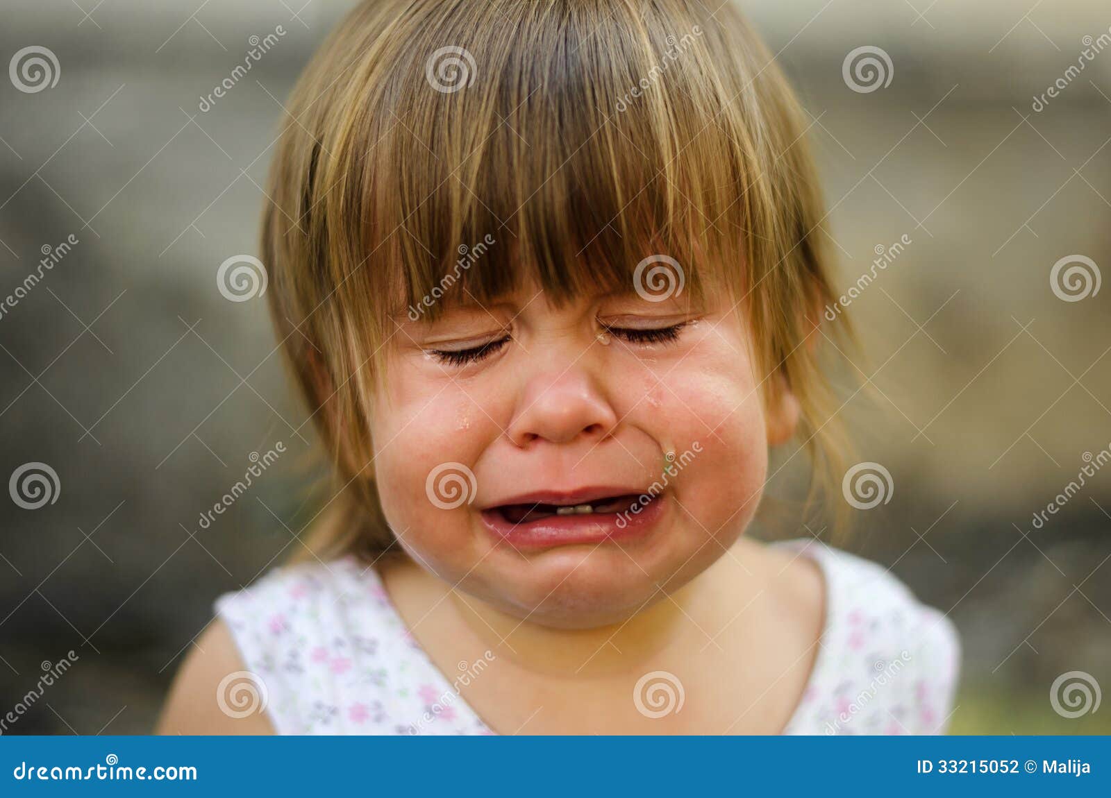 Little child crying stock photo. Image of dissatisfied - 33215052