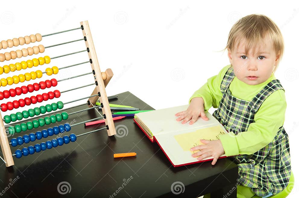 Little child learning stock image. Image of beautiful - 17327237