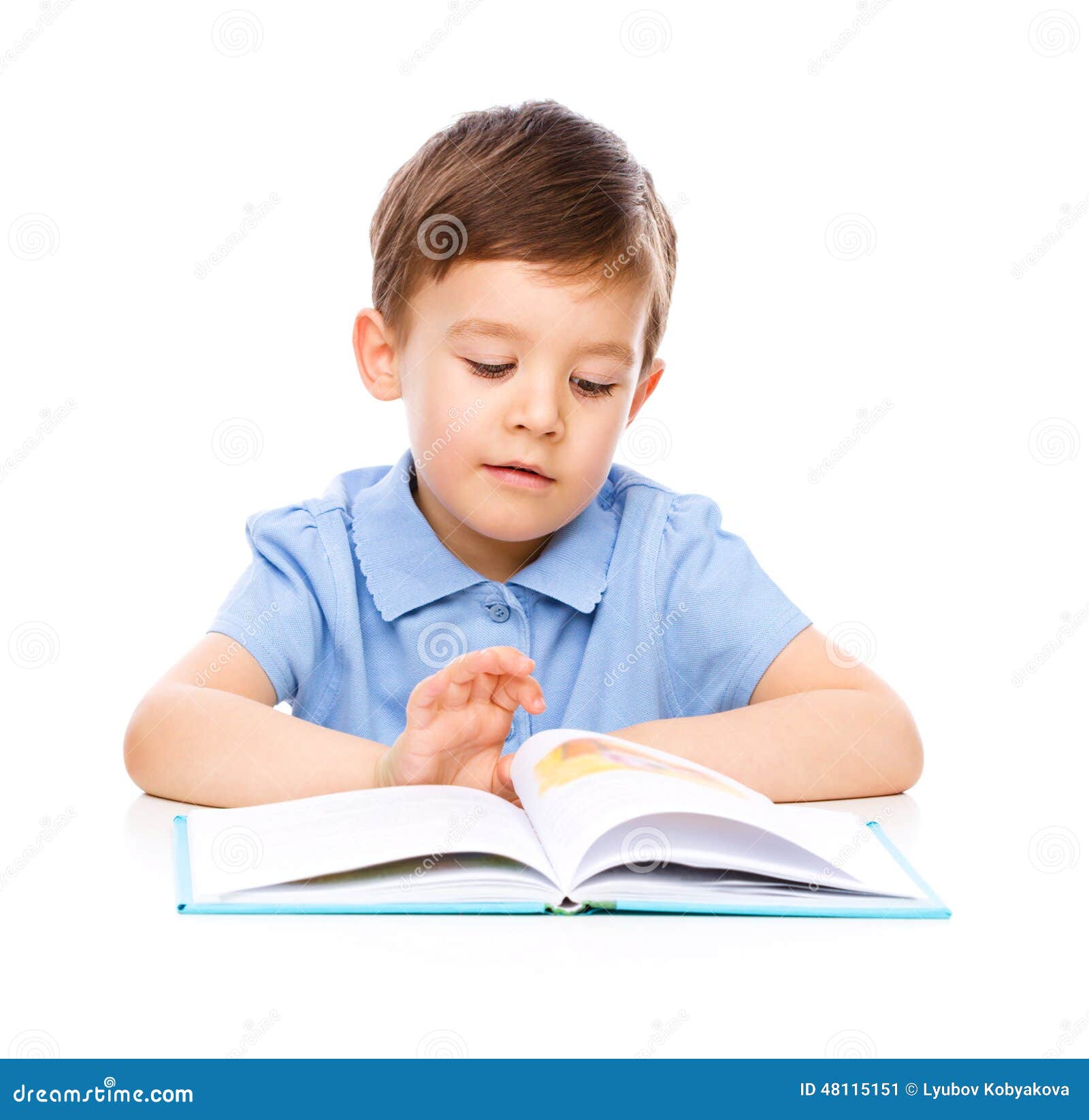 Little Child Play with Book Stock Image - Image of adorable, knowledge ...