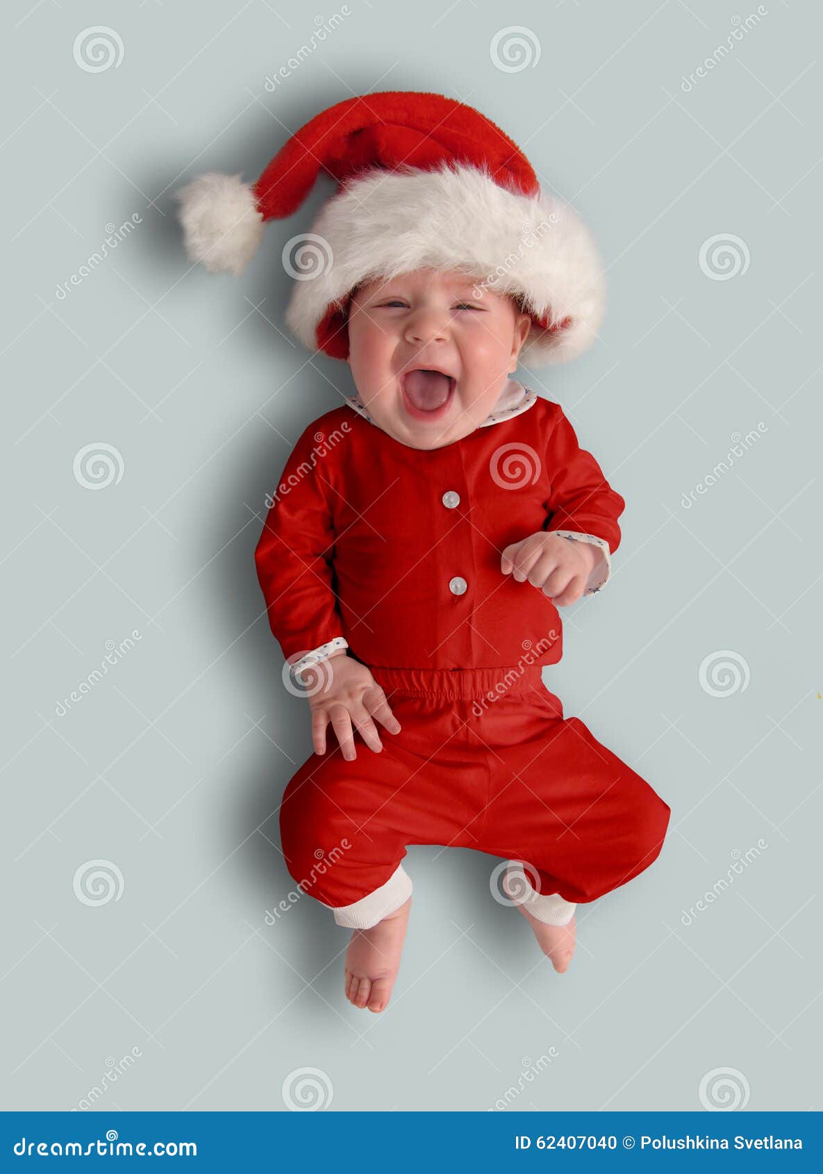 The little child - Santa stock photo. Image of happiness - 62407040