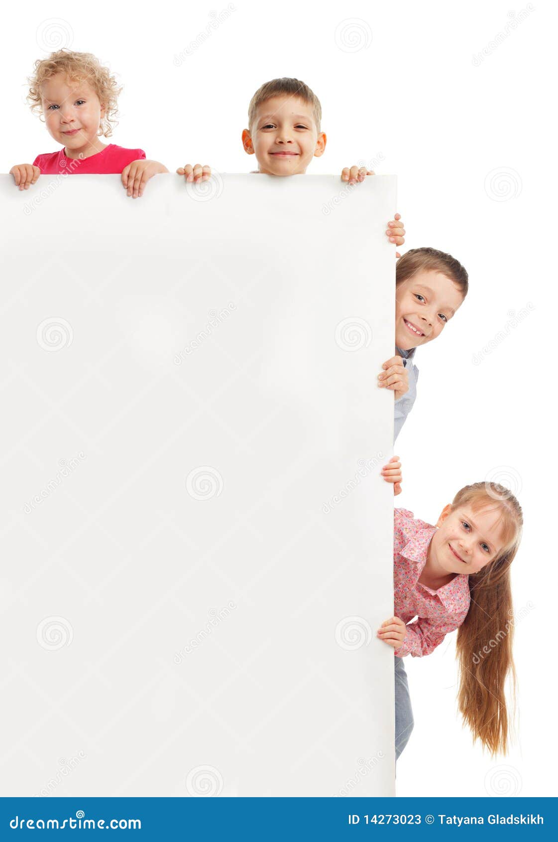 Little children with blank stock image. Image of child - 14273023