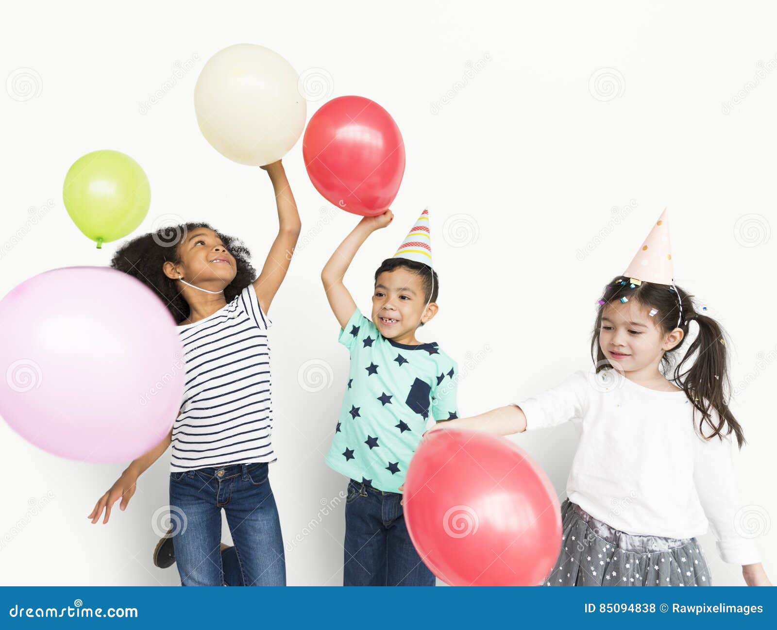 Little Children Party Balloon Concept Stock Photo - Image of adorable ...