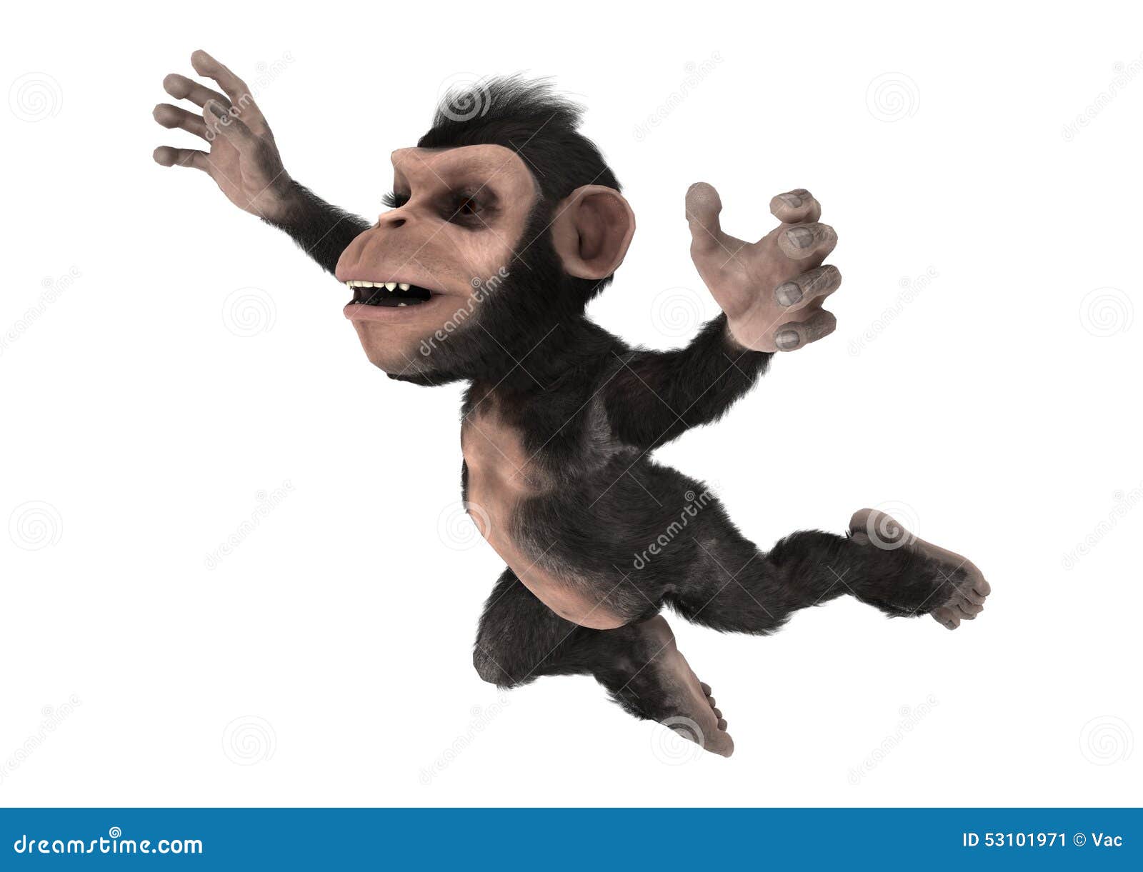 Little Chimp stock illustration. Illustration of primate - 53101971