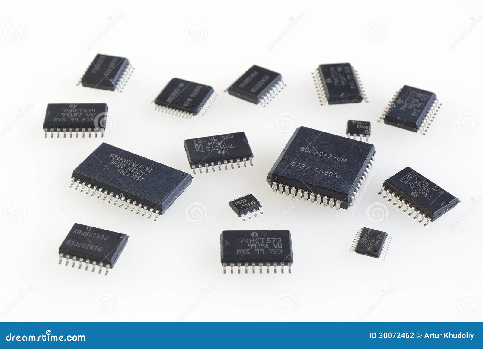 Chips for Radio Electronics Stock Photo - Image of circuit ...