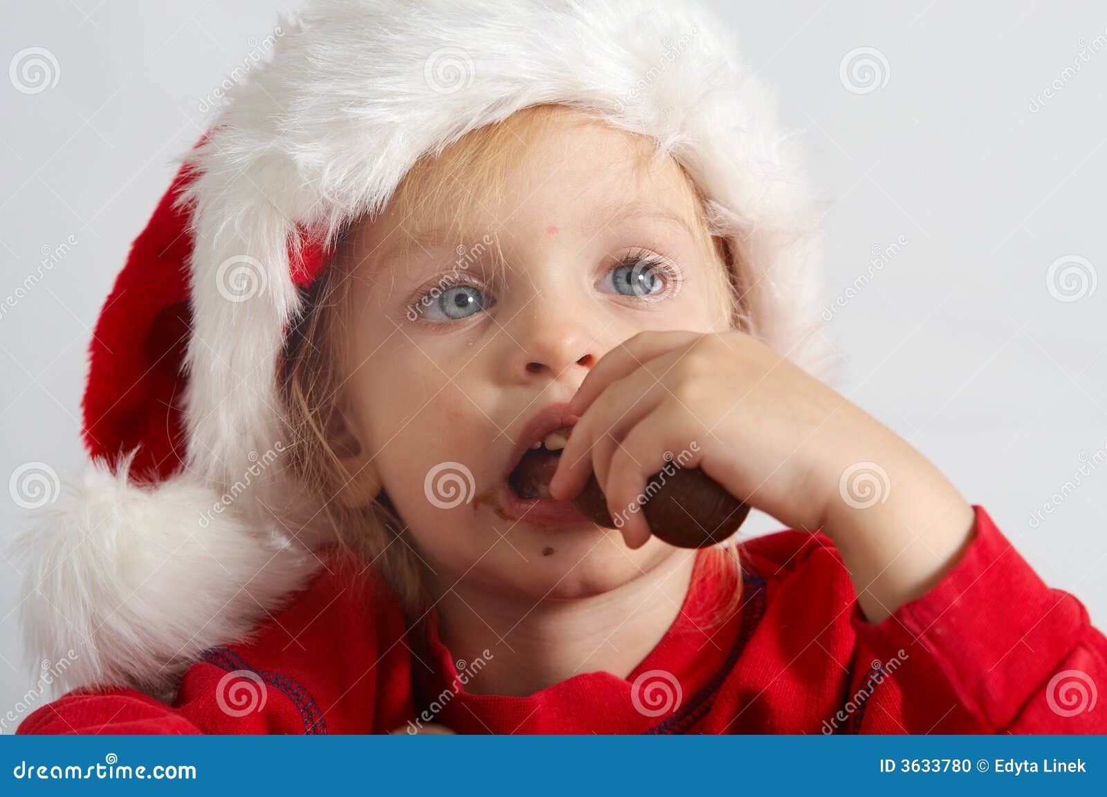 Little chocolate Santa stock photo. Image of celebrte - 3633780