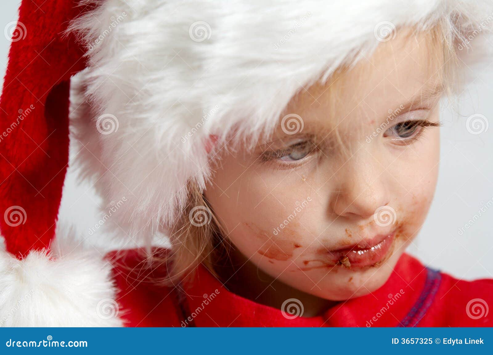 Little chocolate Santa stock image. Image of gannet, girls - 3657325