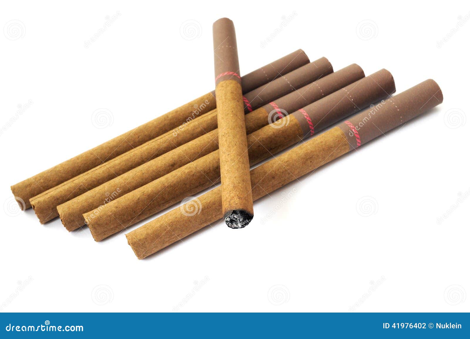 Little cigars isolated stock photo. Image of tobacco - 41976402