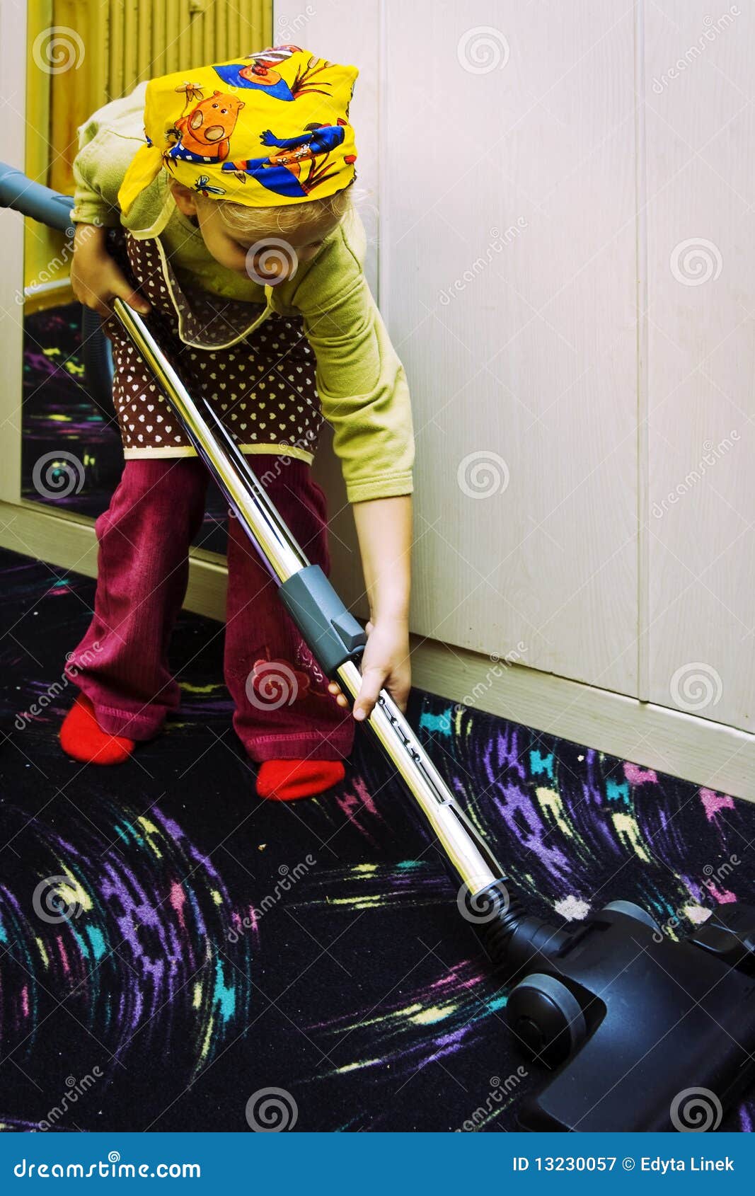 Little cleaning lady stock image. Image of chores, clean - 13230057