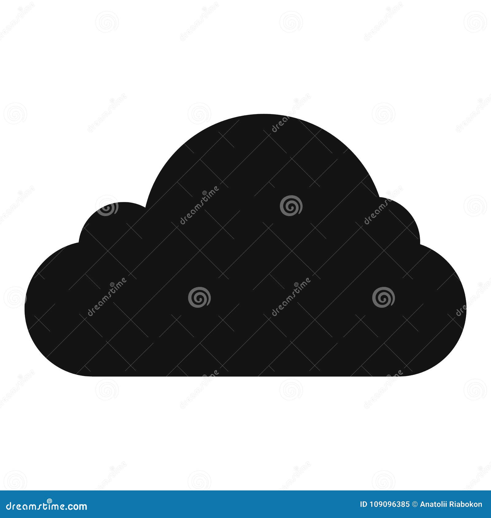 Little Cloud Icon, Simple Style. Stock Vector - Illustration of ...