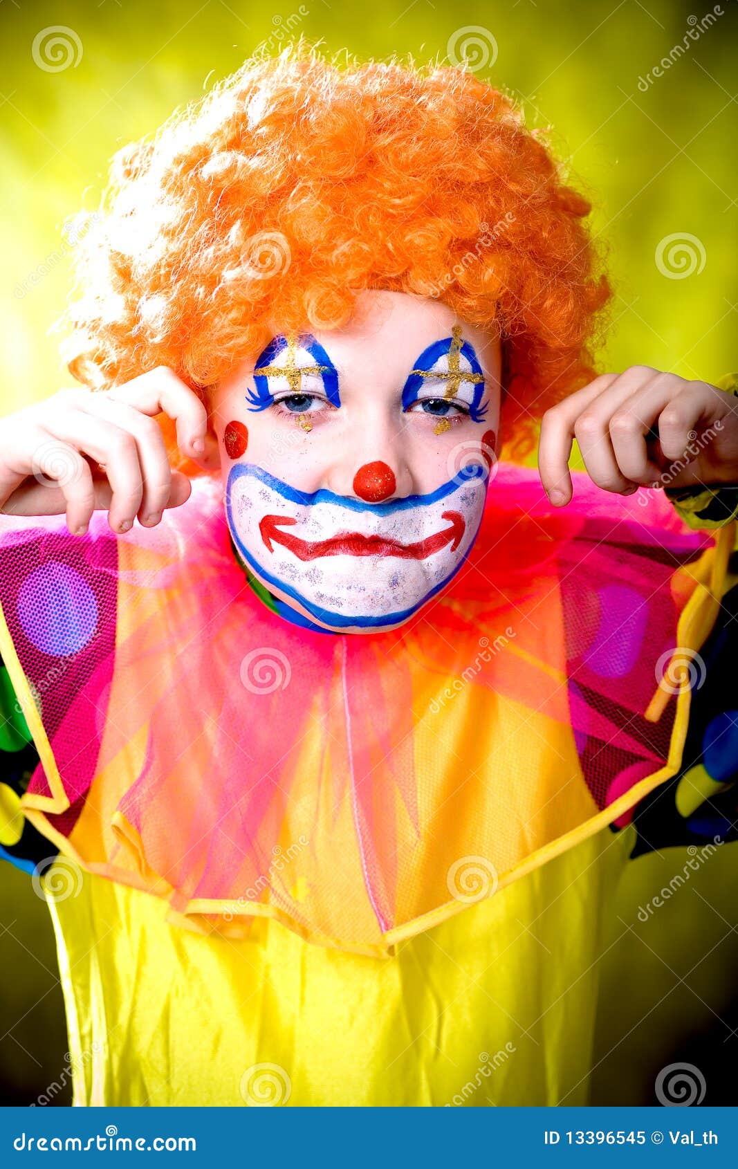 Little clown stock image. Image of costume, circus, face - 13396545