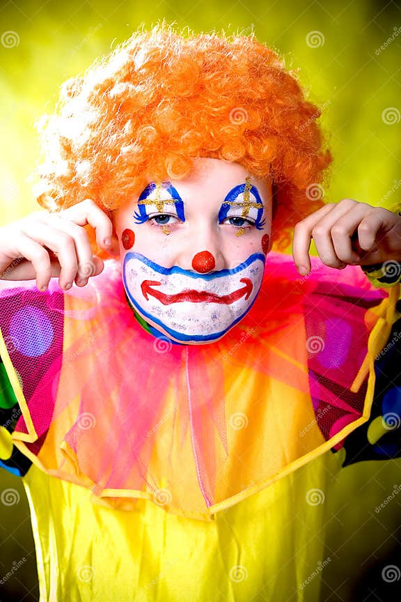 Little clown stock image. Image of costume, circus, face - 13396545