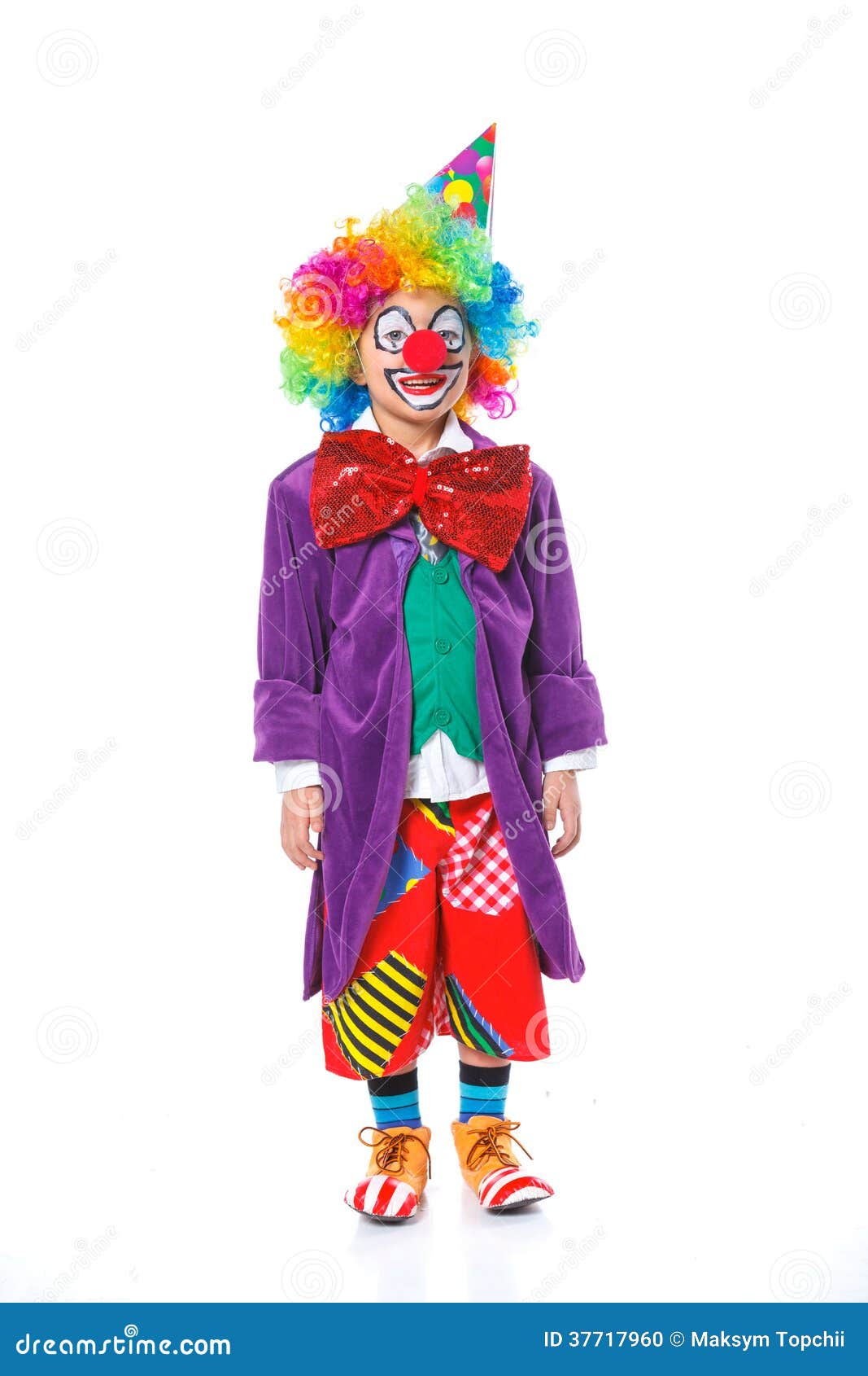 Little clown stock photo. Image of facepaint, happy, foul - 37717960