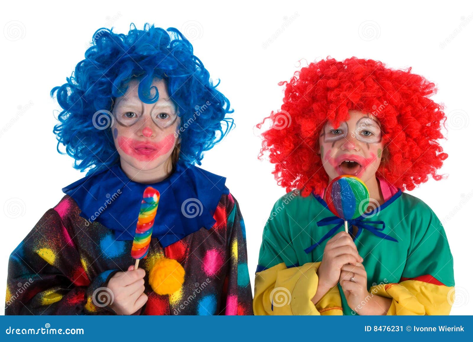Little clowns stock image. Image of eating, hair, food - 8476231