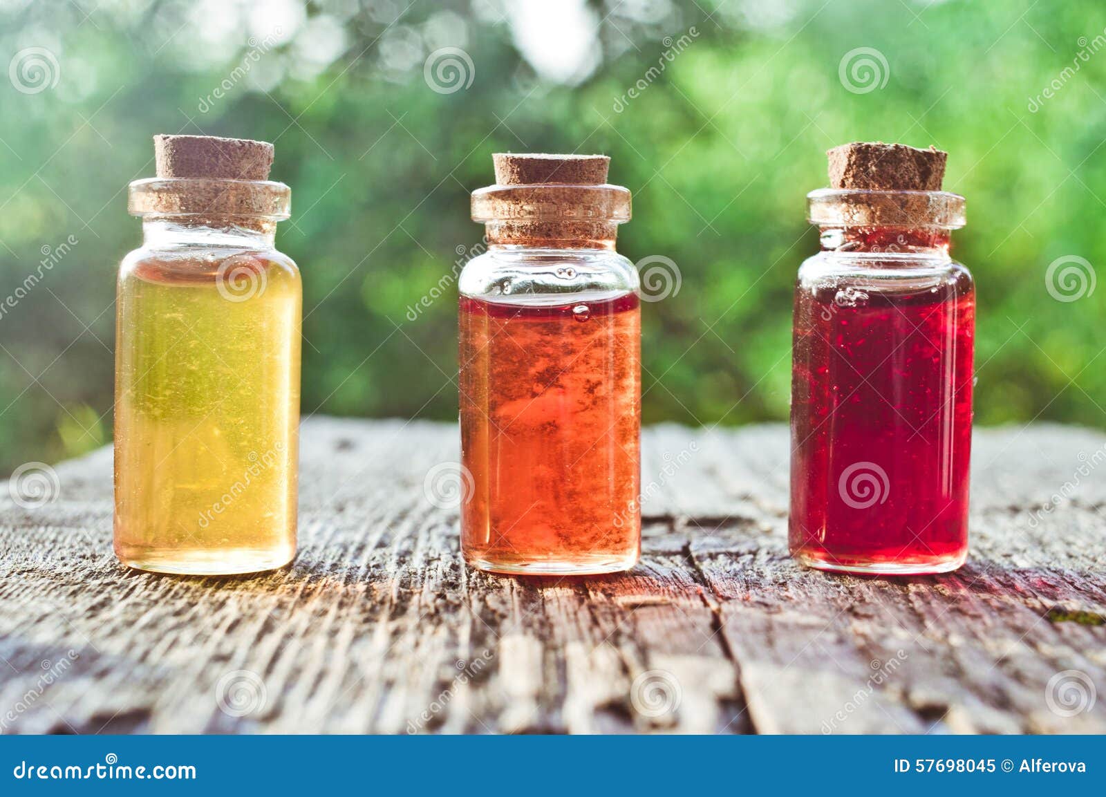 Little Colored Bottles with Magic Potion Stock Image - Image of little ...
