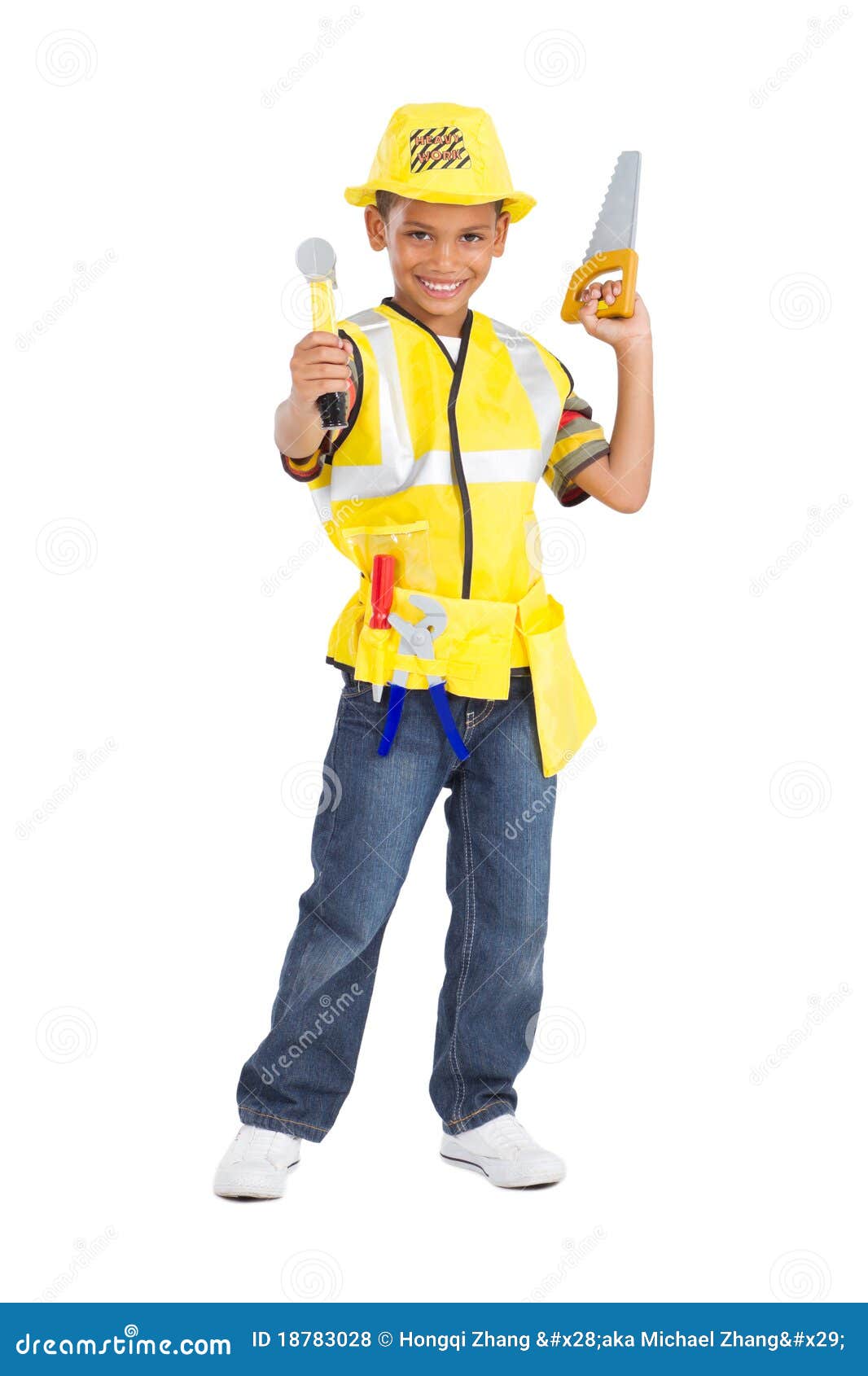 Little construction worker stock photo. Image of black - 18783028