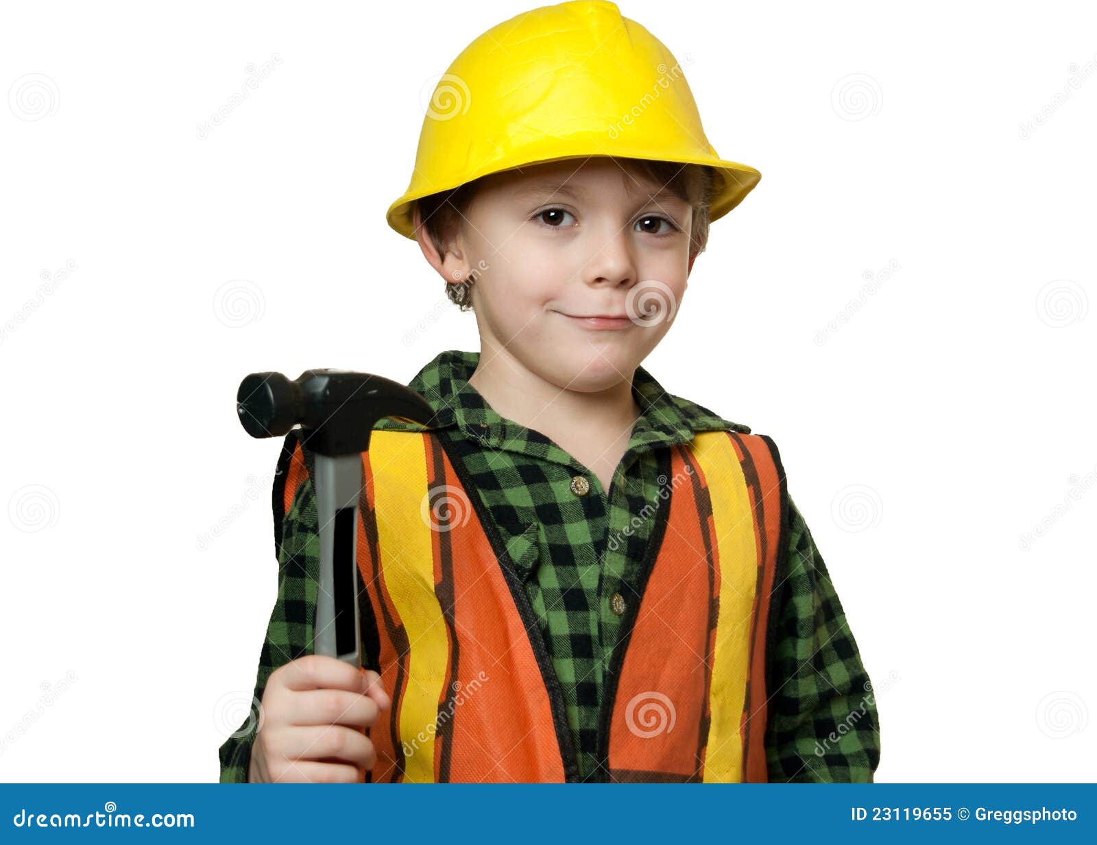 Little construction worker stock image. Image of architecture - 23119655