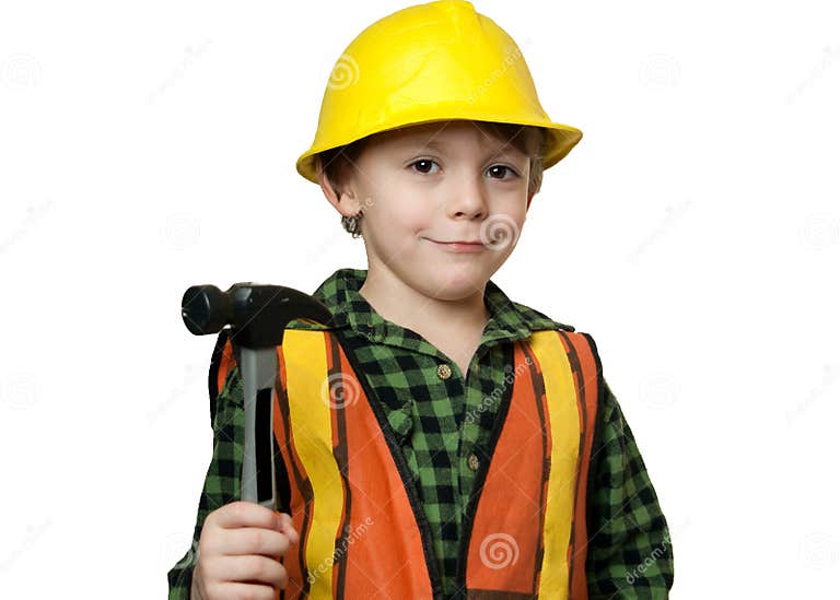 Little construction worker stock image. Image of architecture - 23119655
