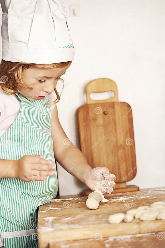 Little cook stock image. Image of focus, childhood, cute - 18602037