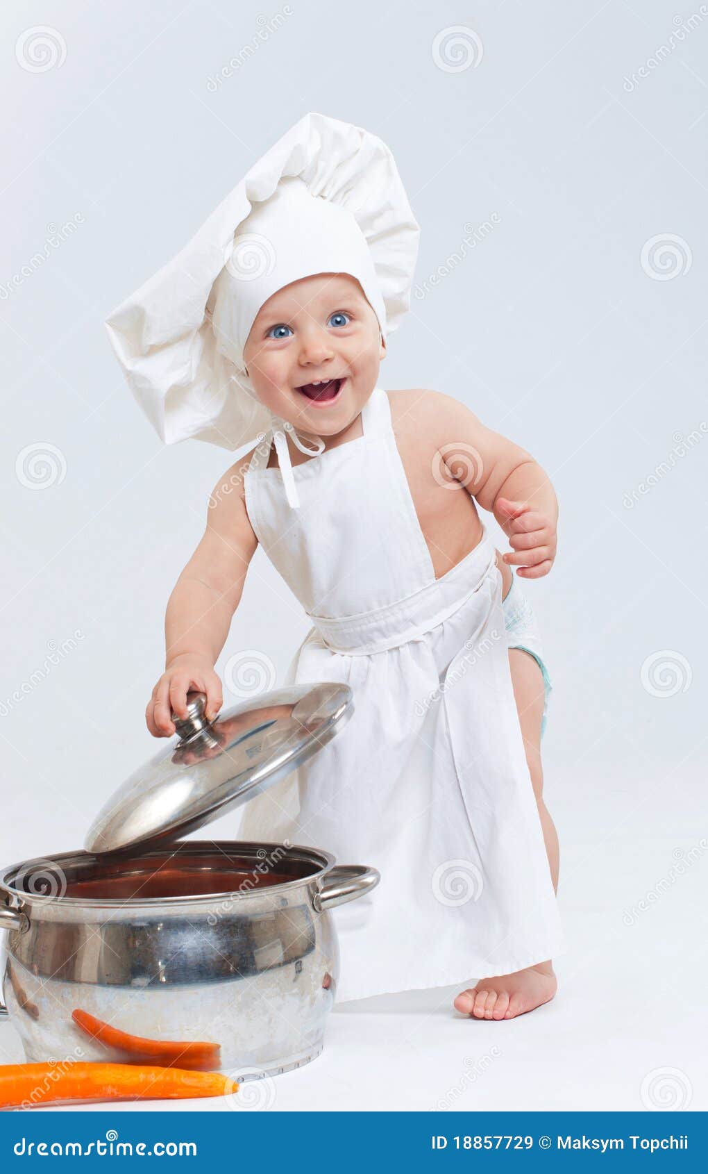 Little cook. stock image. Image of closeup, caucasian - 18857729