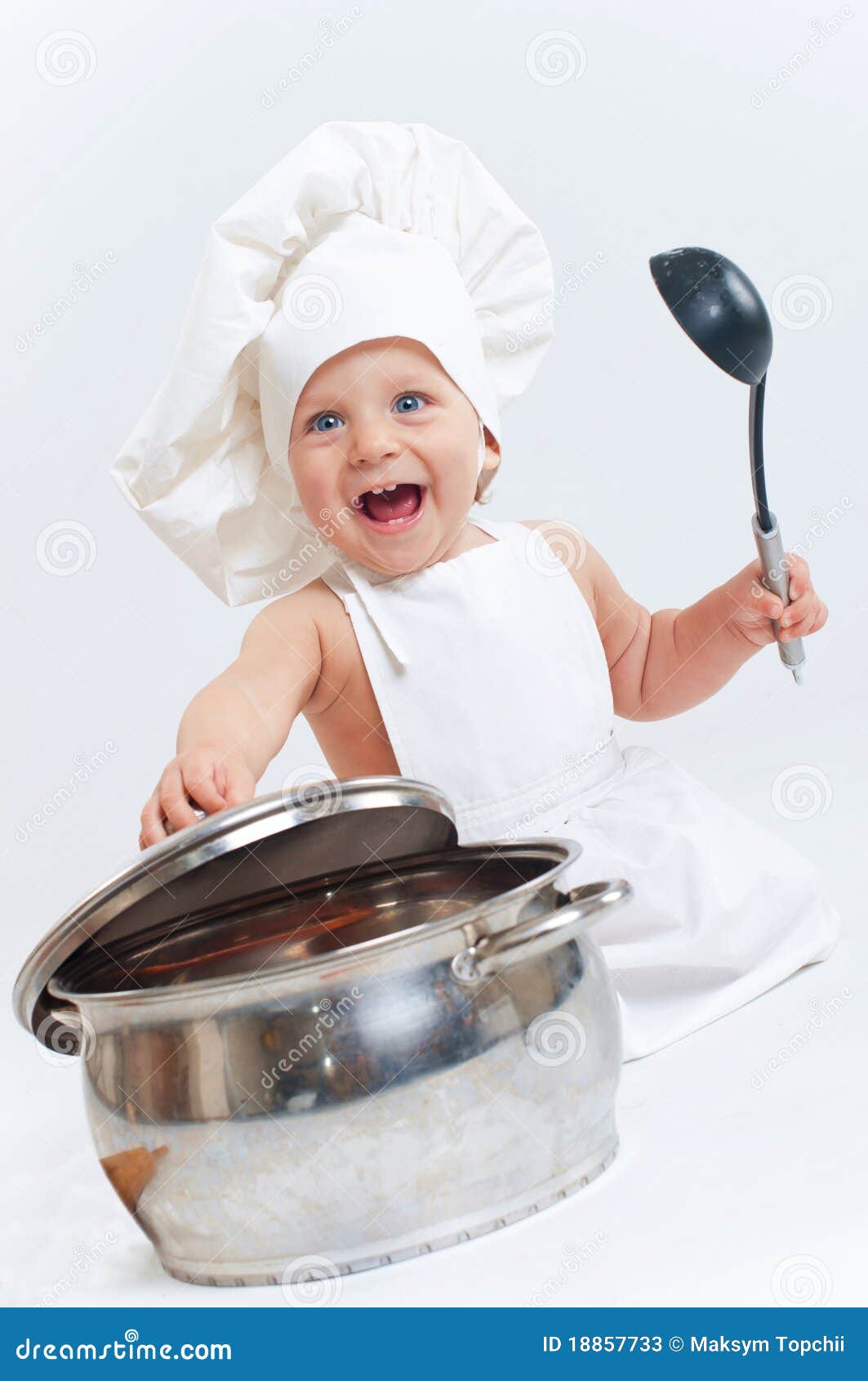 Little cook. stock image. Image of diet, baby, cute, concept - 18857733