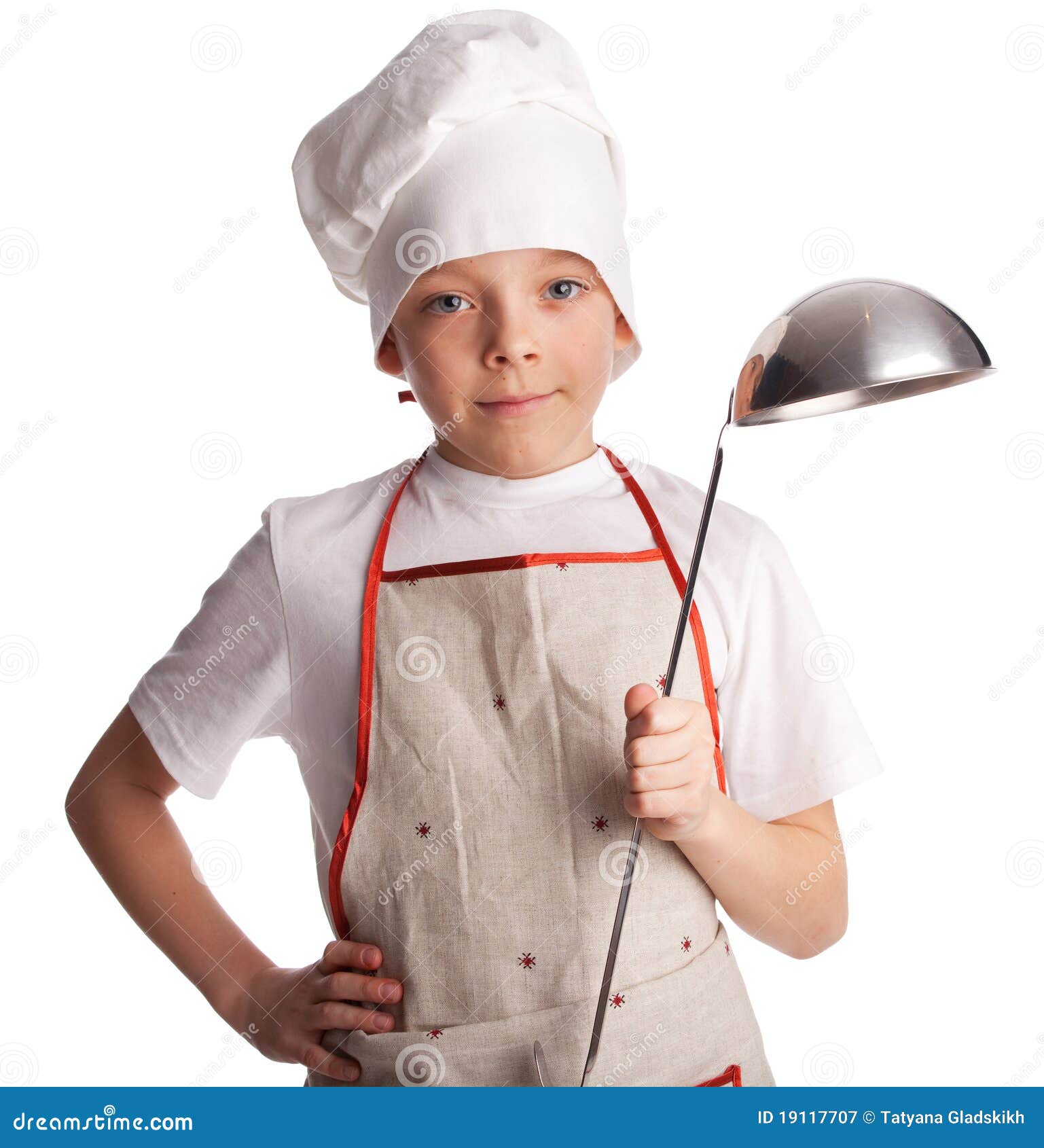 Little cook stock image. Image of chef, utensils, cute - 19117707