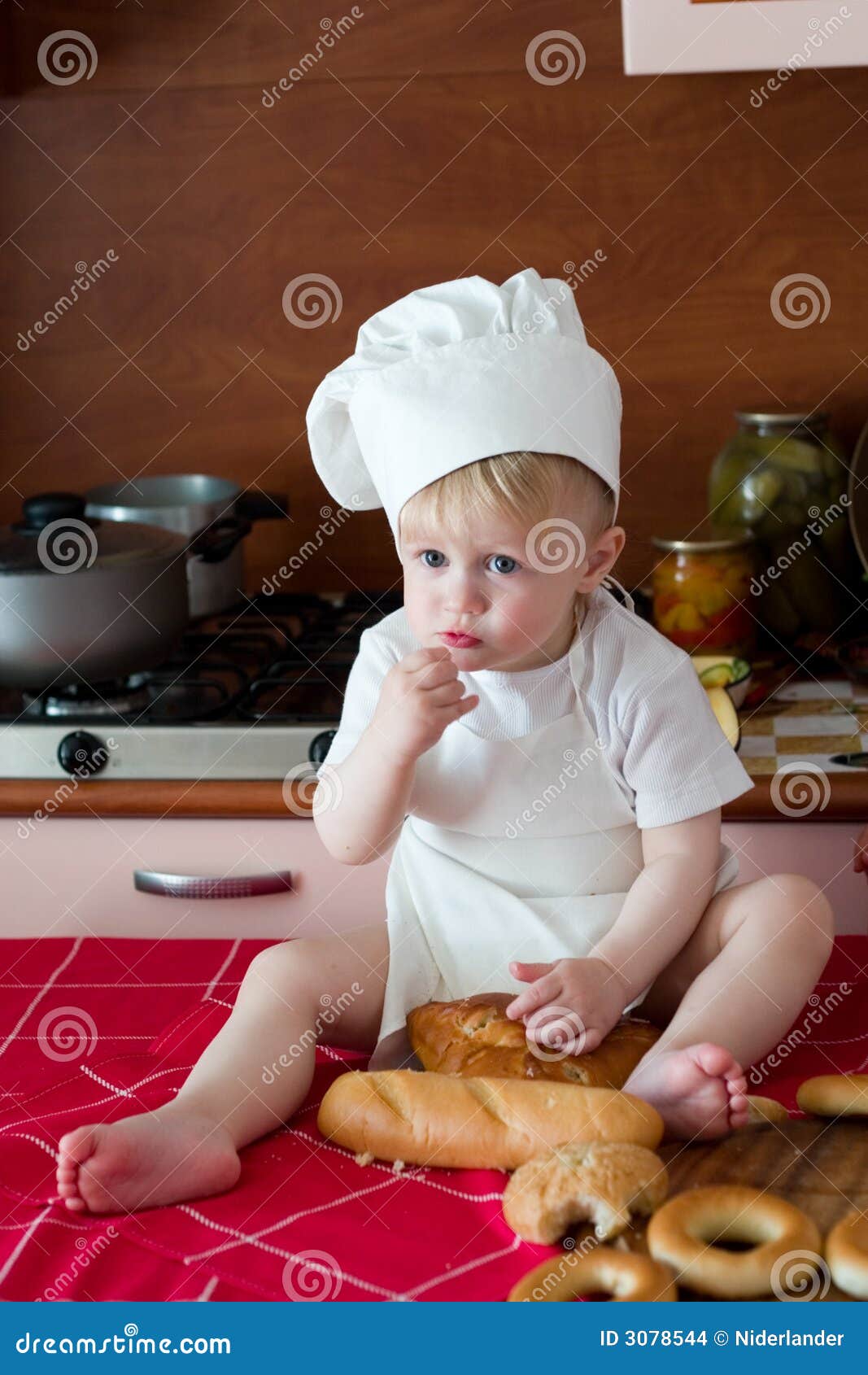 Little cook stock photo. Image of child, expressions, kitchen - 3078544