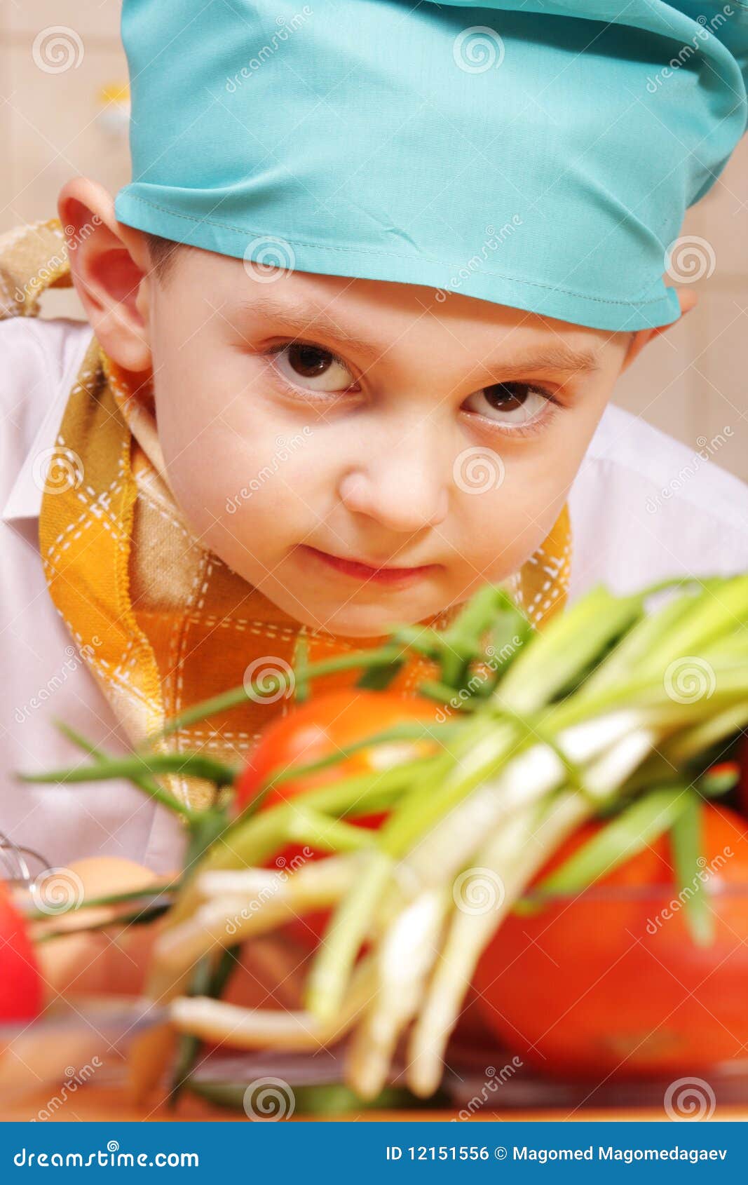 Little cook closeup stock photo. Image of cuisine, child - 12151556