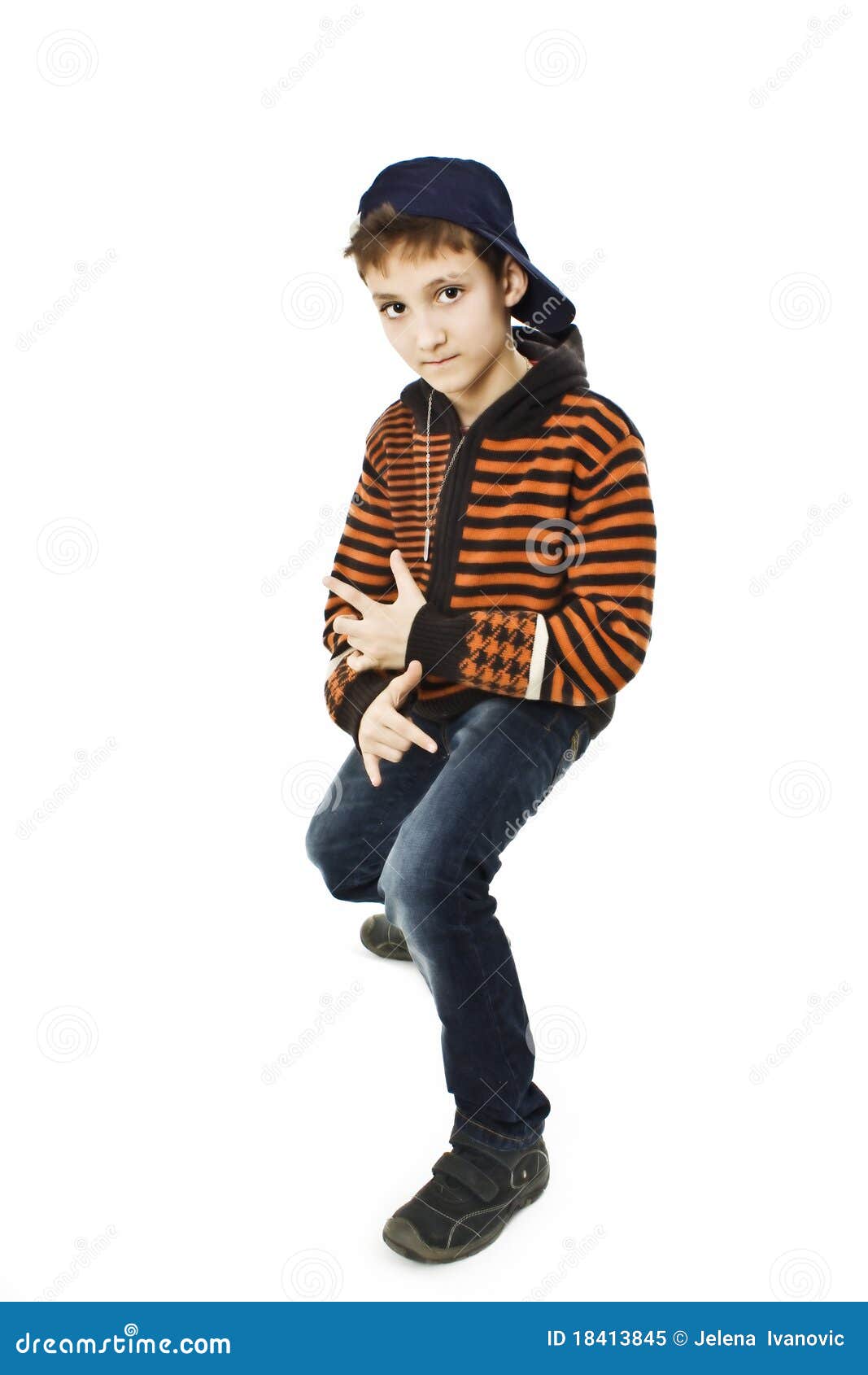 Little Cool Hip-hop Boy in Dance. Stock Image - Image of human, cool ...