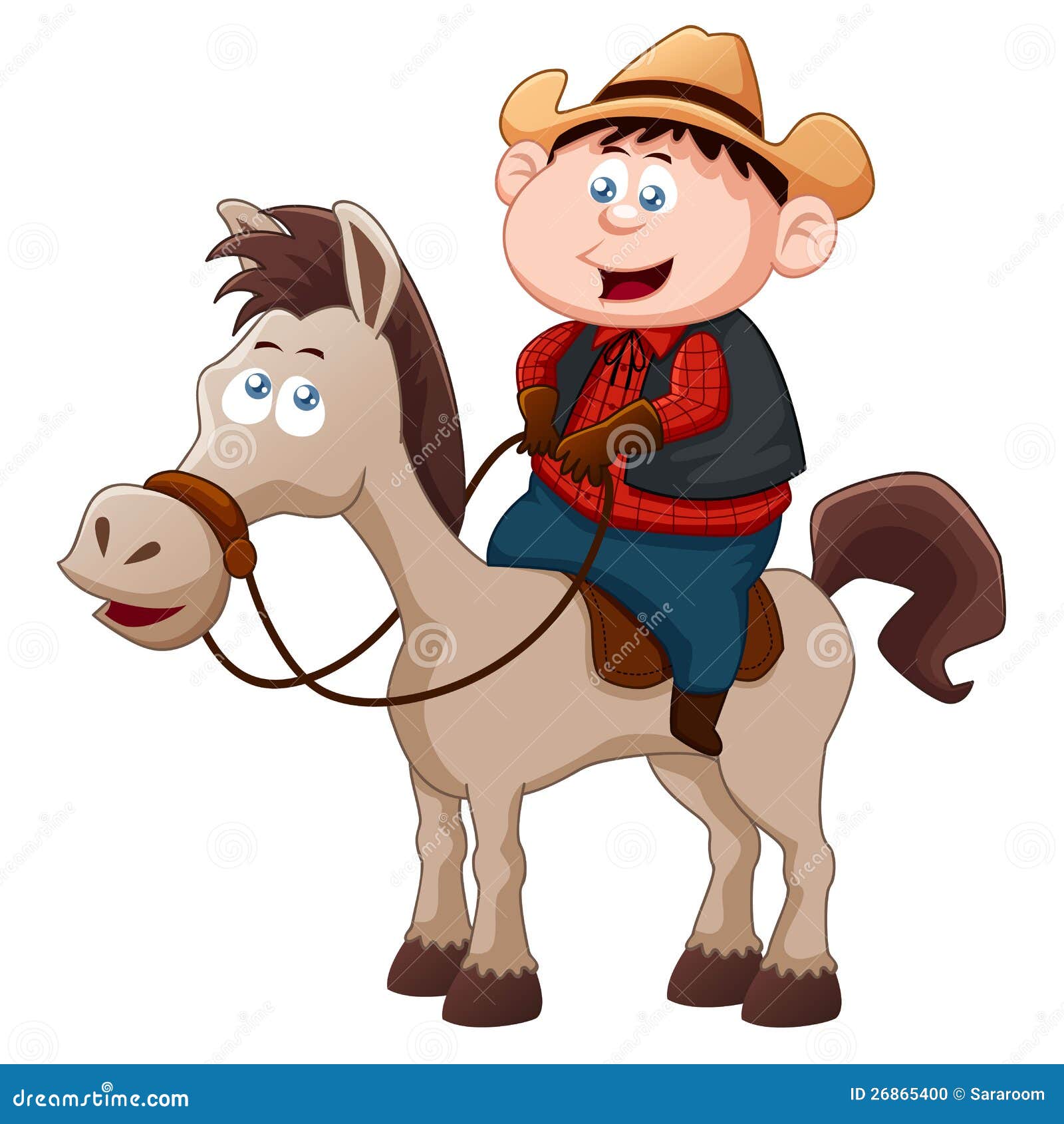 Little Cowboy Demonstrating Roping Clipart Royalty-Free Stock Image ...
