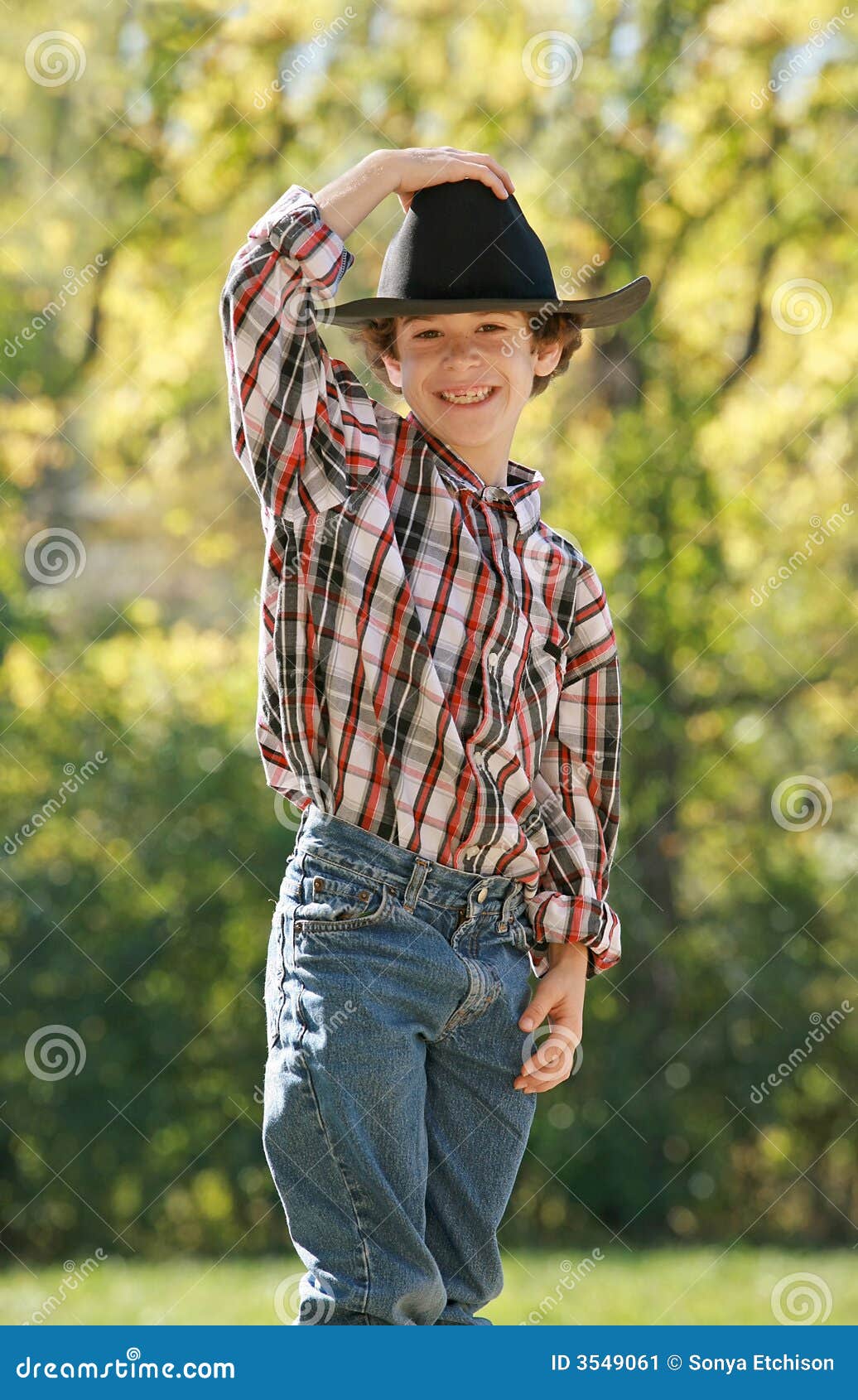Little Cowboy On A Horse Royalty-Free Stock Photography | CartoonDealer ...