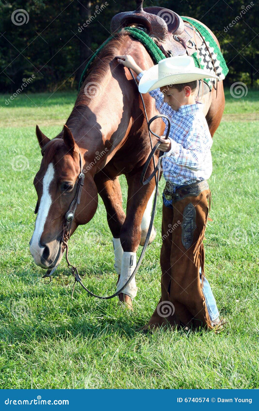 Little Cowboy On A Horse Royalty-Free Stock Photography | CartoonDealer ...