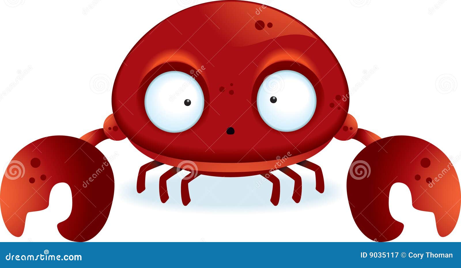 Little Crab stock vector. Illustration of crab, cartoon - 9035117