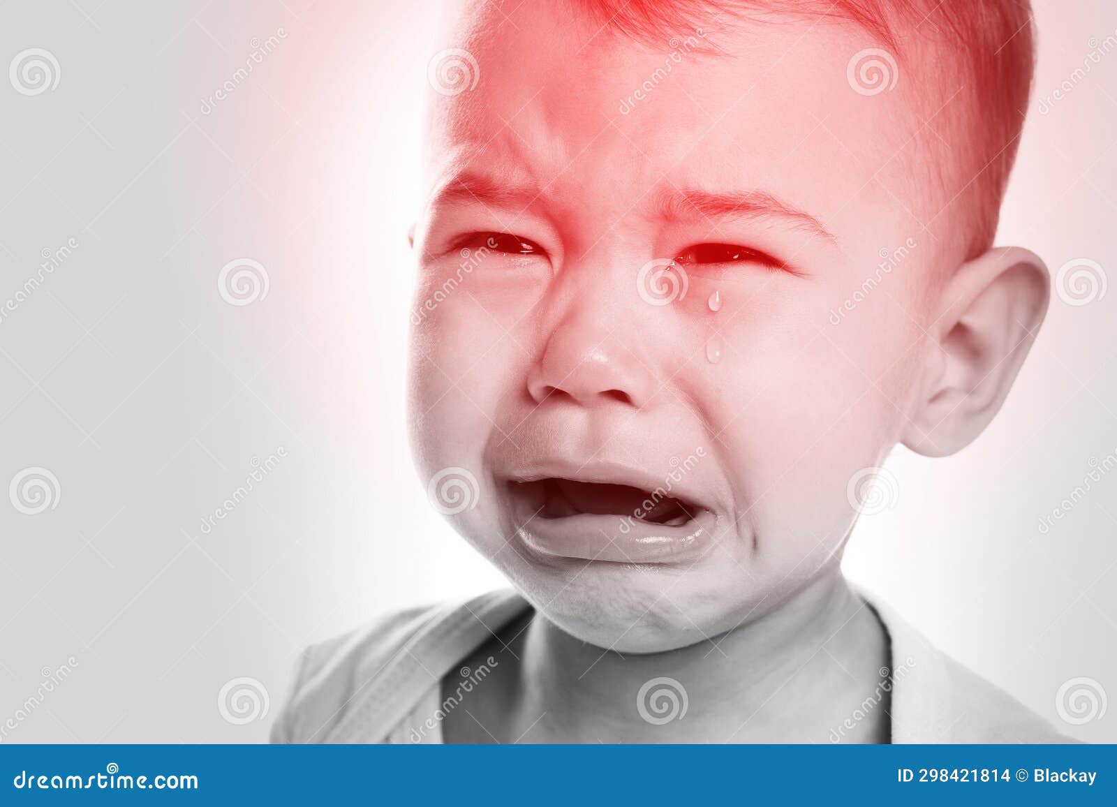 Little Boy Is Crying And Pointing His Fingers Forward Asking To Give ...