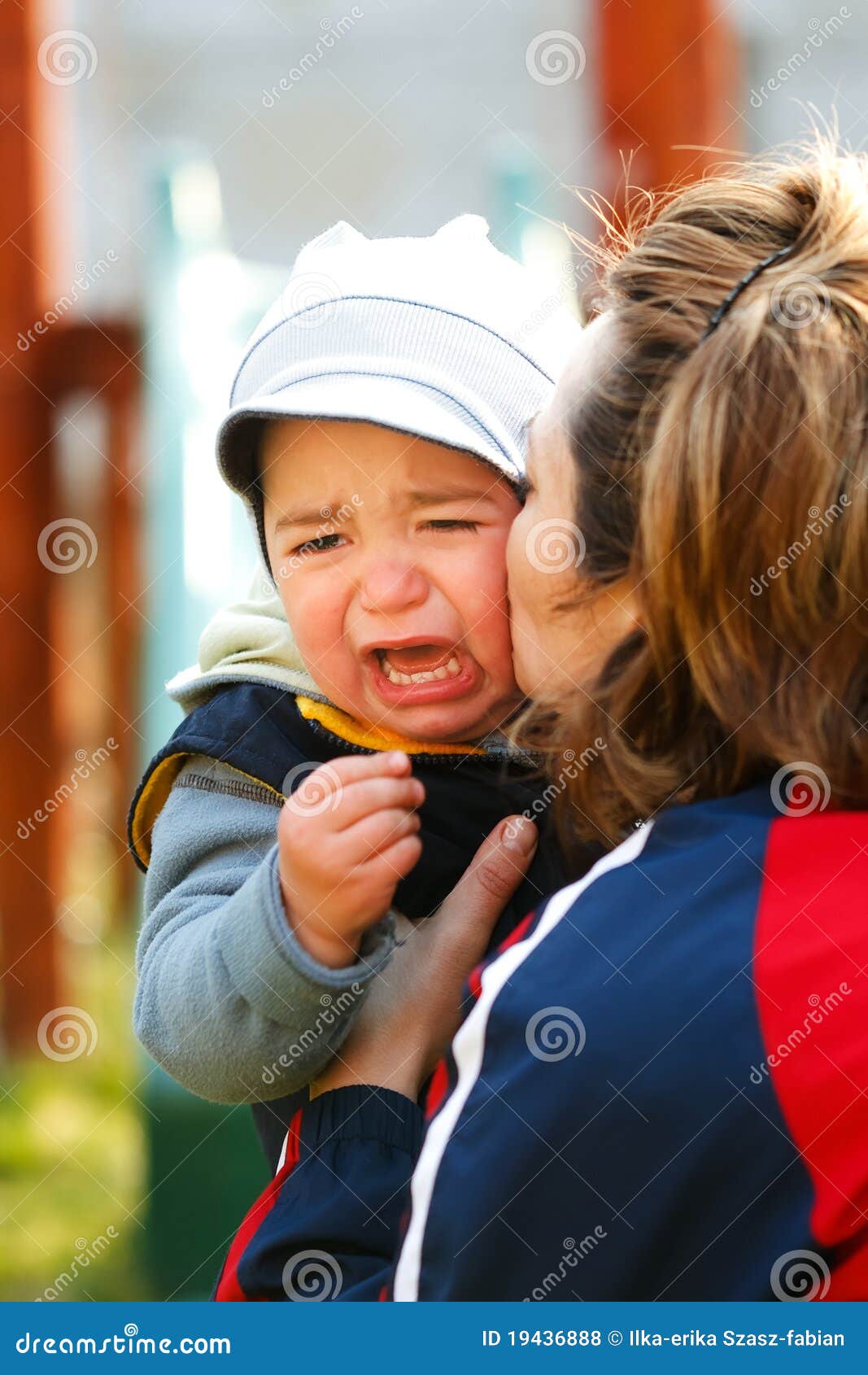 Little Boy Crying At Her 1st Birthday Party Royalty-Free Stock ...