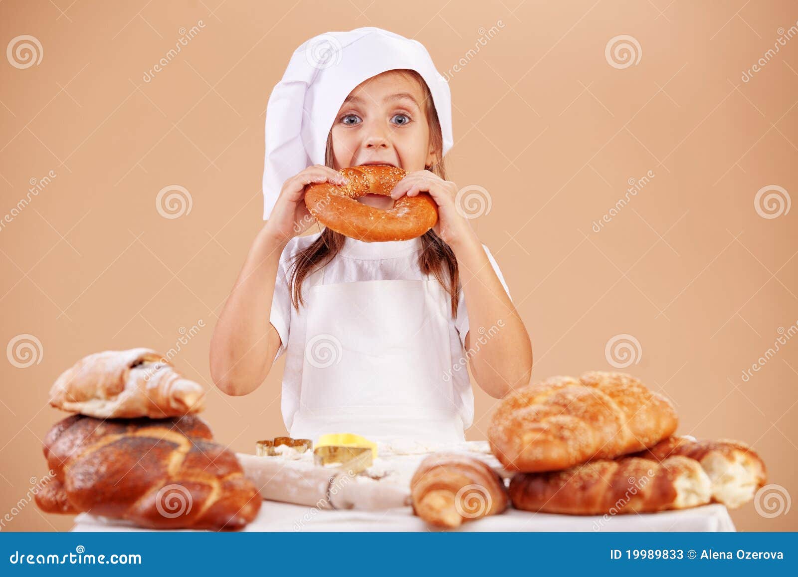 Little cute baker stock image. Image of crust, food, bakery - 19989833
