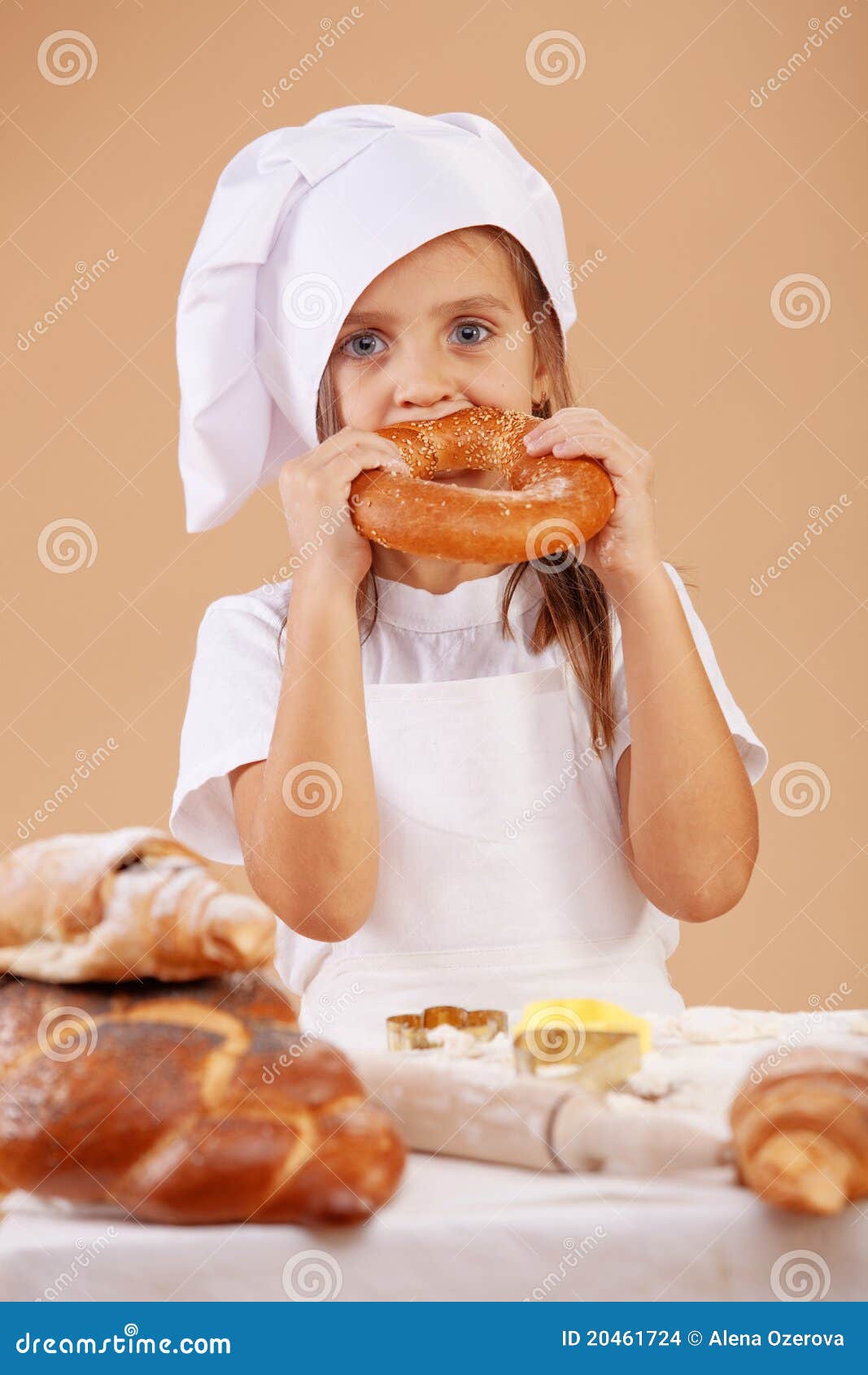 Little cute baker stock photo. Image of bakery, cheerful - 20461724