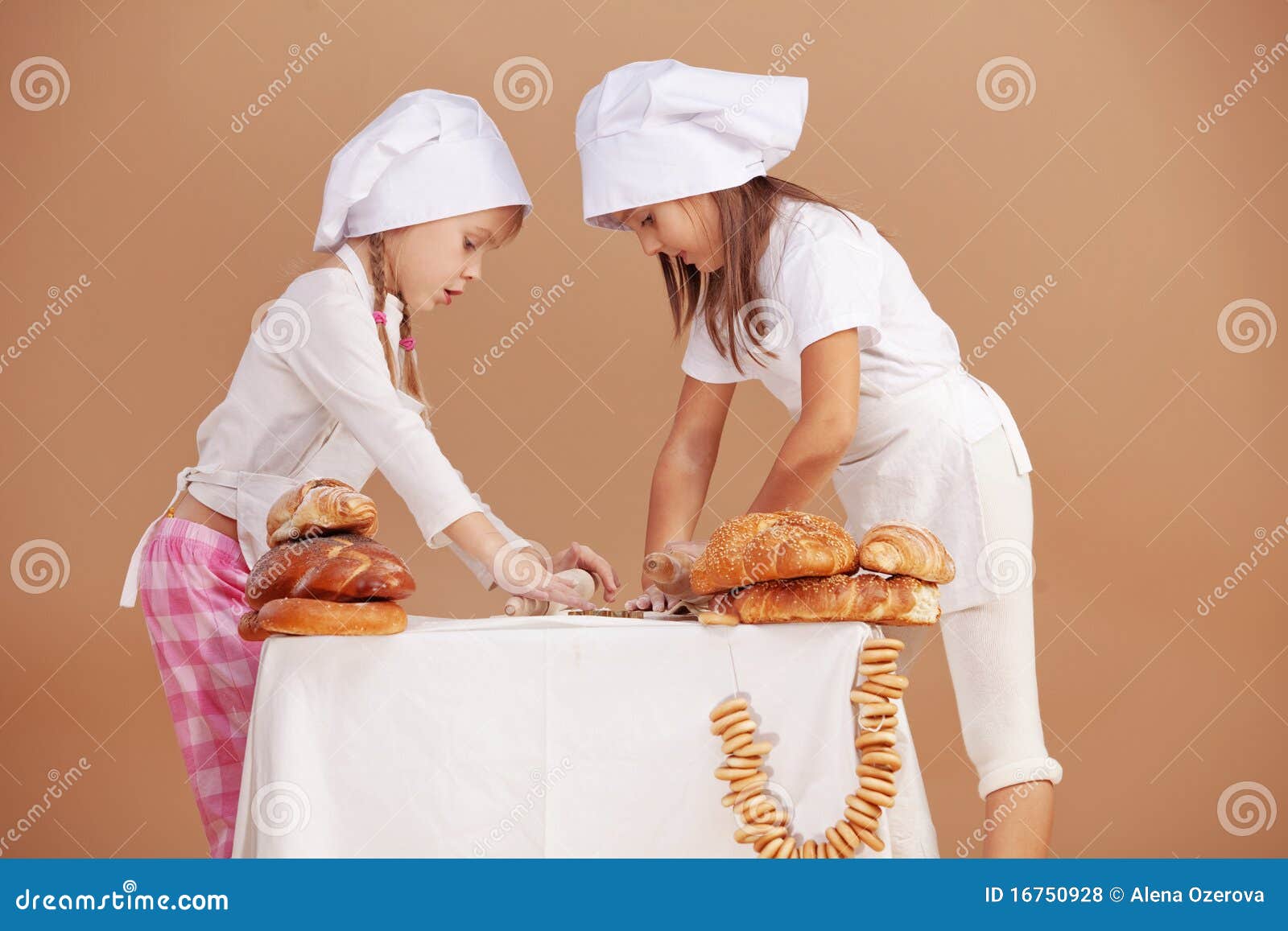 Little cute bakers stock photo. Image of cheerful, bake - 16750928