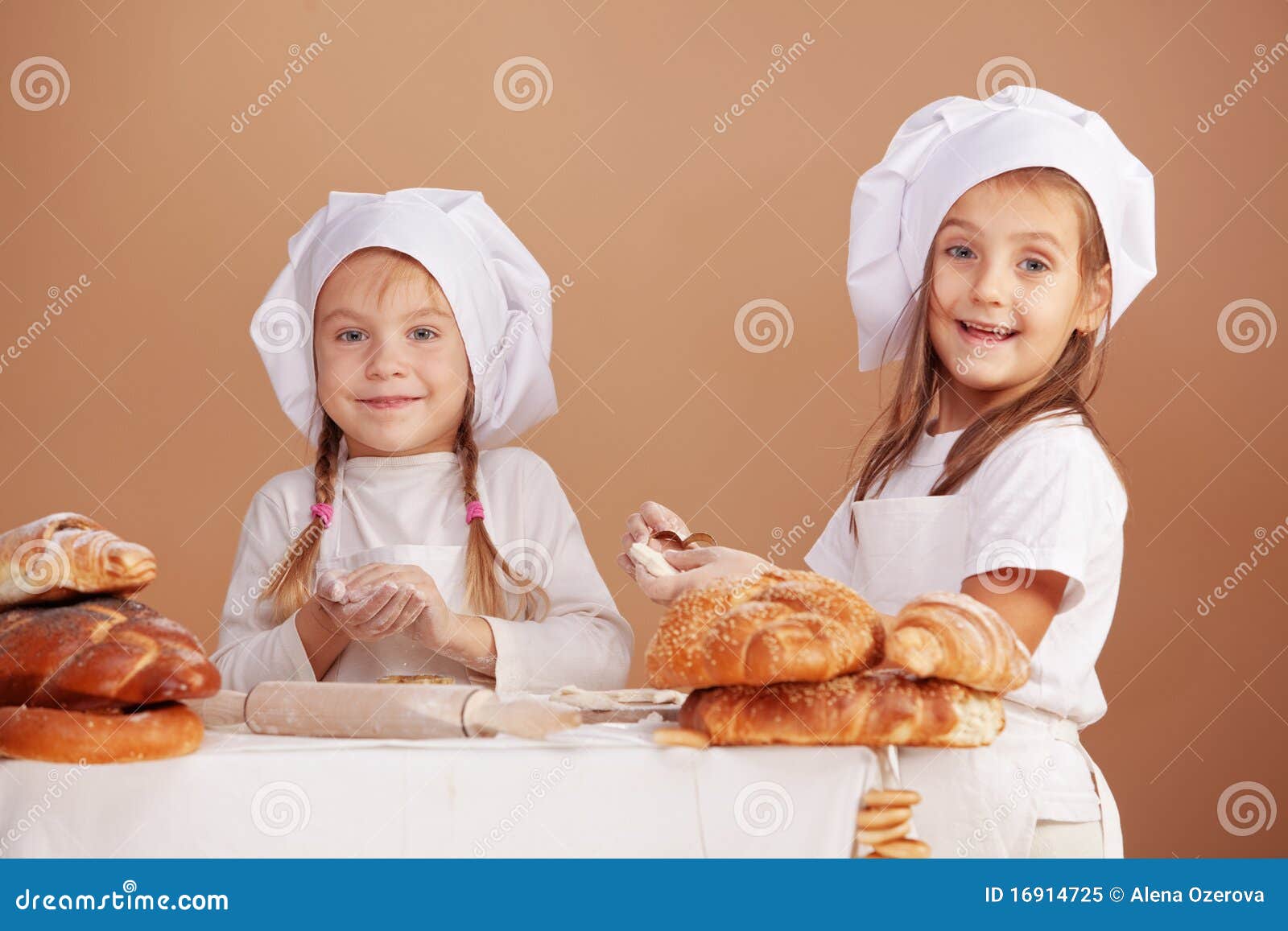 Little cute bakers stock image. Image of funny, cooking - 16914725